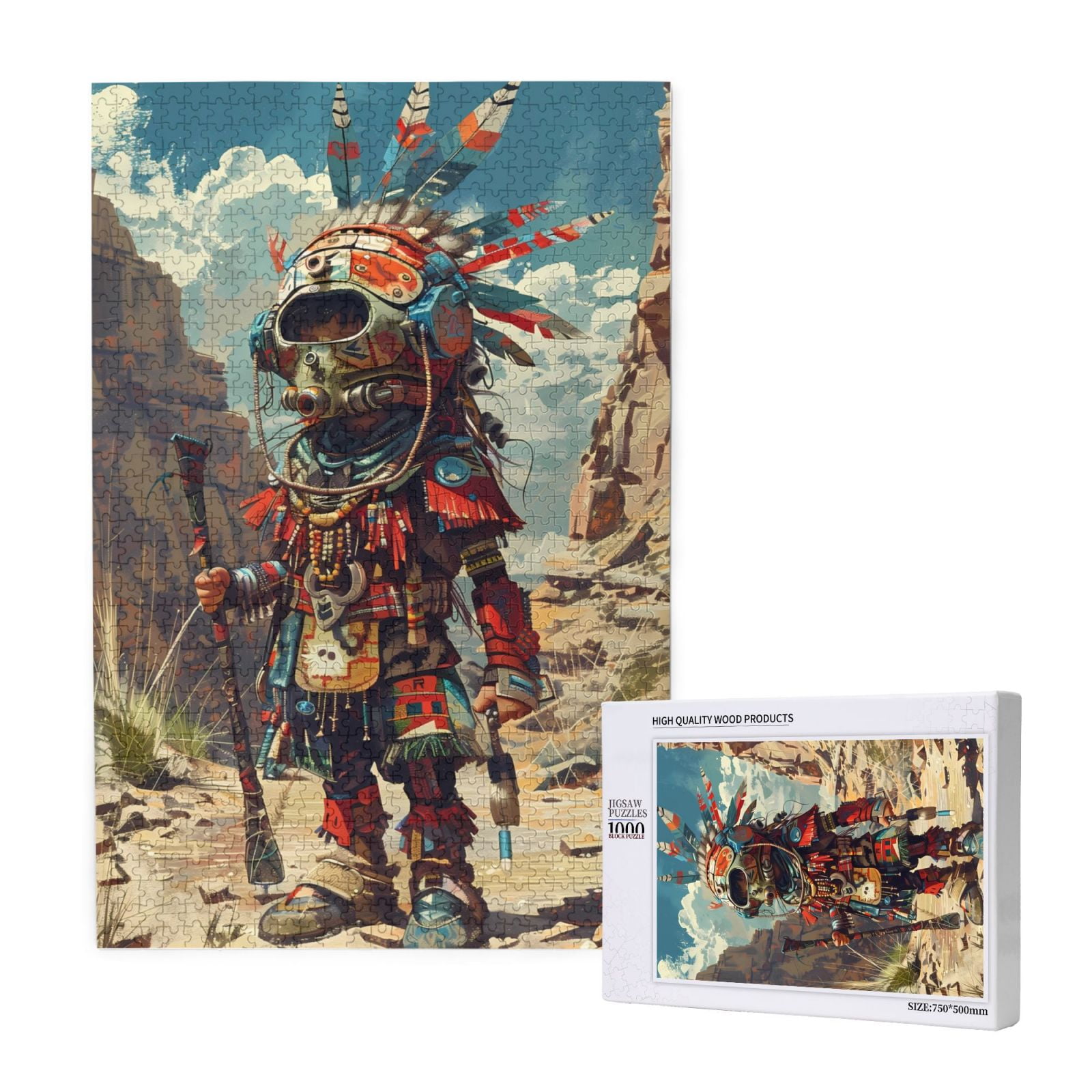 Xecao Tribal Futuristic Warrior Pattern 1000 Piece Puzzles , Jigsaw ...