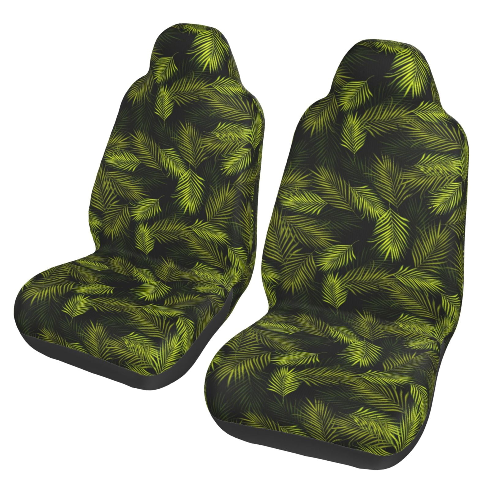 Xecao Tropical Palm Leaves Fern Leaf Print Car Seat Cover in That Fits ...