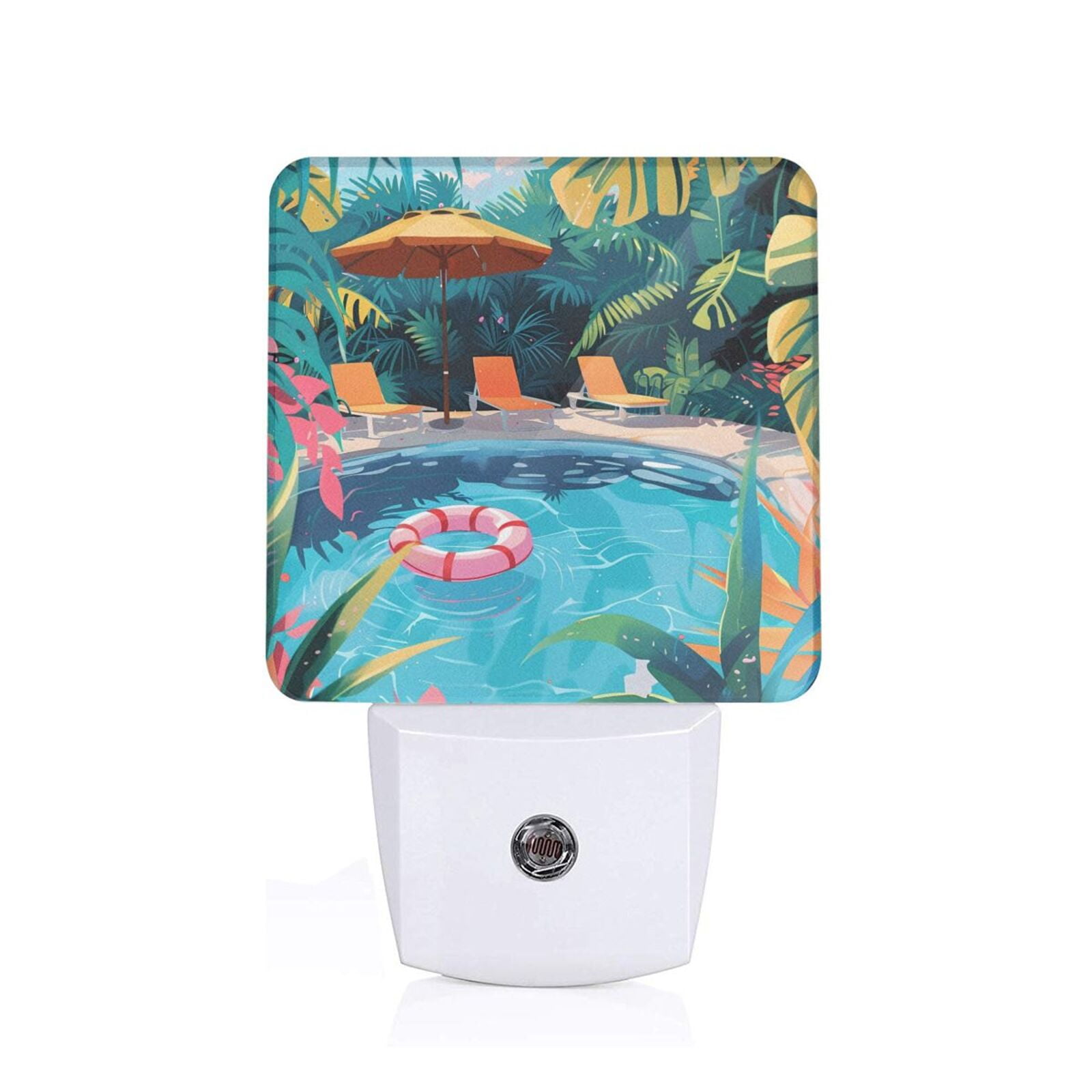 Xecao Tropical Poolside Relaxation for Night Light - a Wall-mounted LED ...