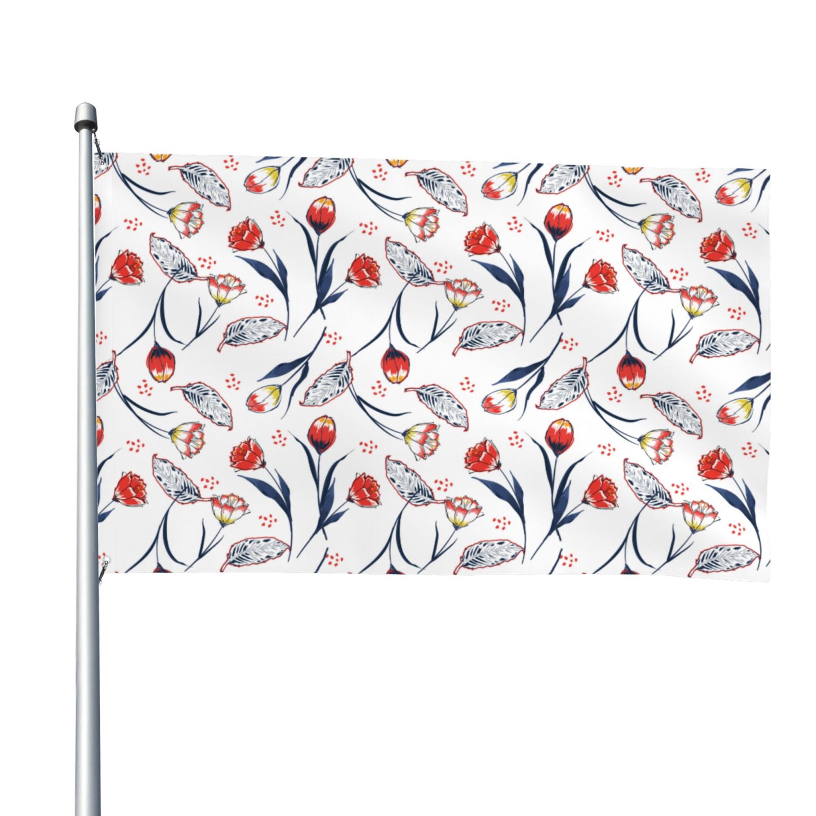 Xecao Tulips Flowers for Longest Lasting Flag, Made From Polyester, UV ...