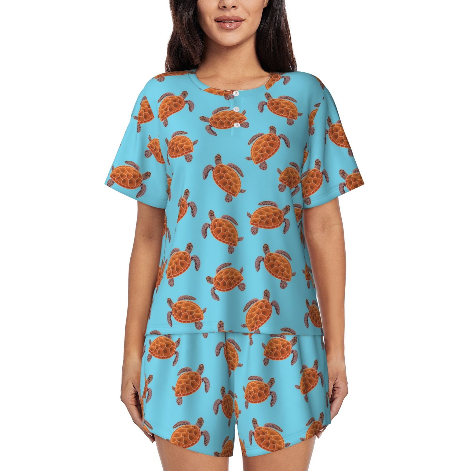 Xecao Turtle print Swimsuit for women, Summer-ready, sporty style.Quick ...