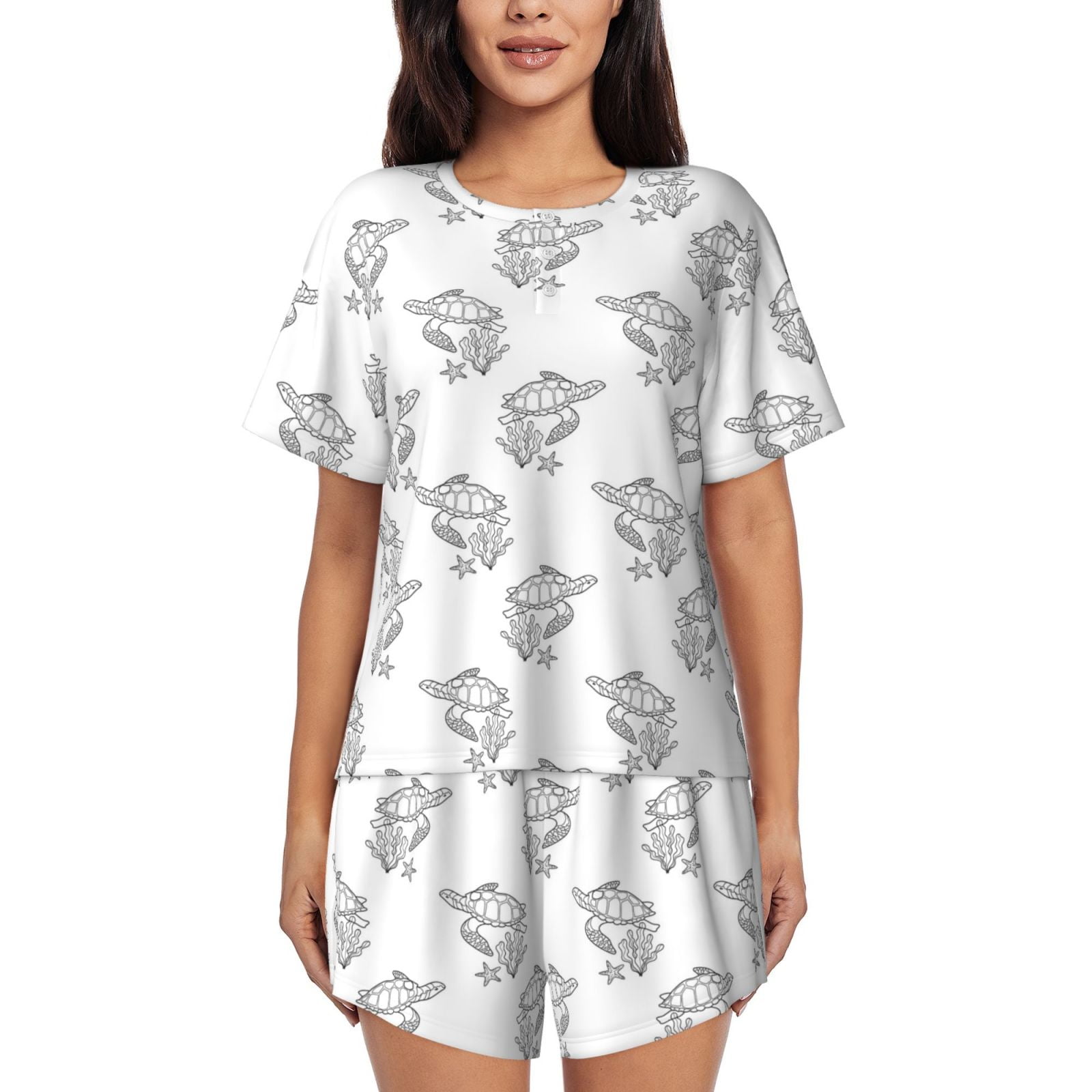 Xecao Turtle print Swimsuit for women, Summer-ready, sporty style.Quick ...