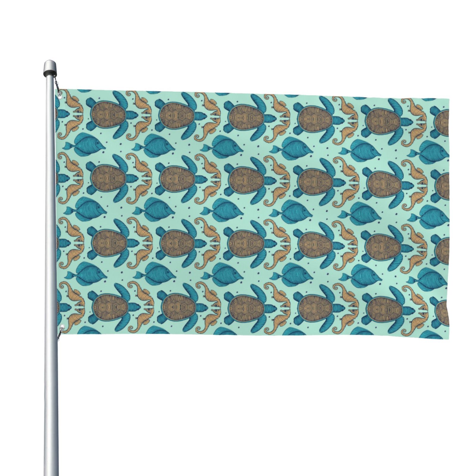 Xecao Turtles And Seahorses for Longest Lasting Flag, Made From ...