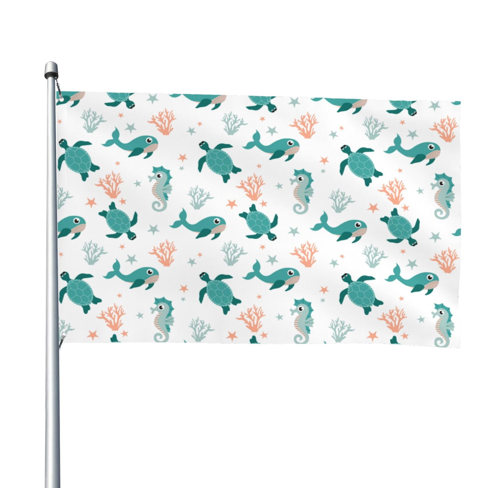 Xecao Turtles And Seahorses for Longest Lasting Flag, Made From ...