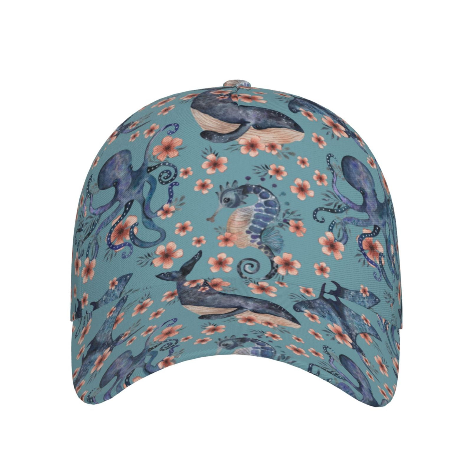 Xecao Underwater Animals and Flowers for Baseball Cap: Unisex, crafted ...