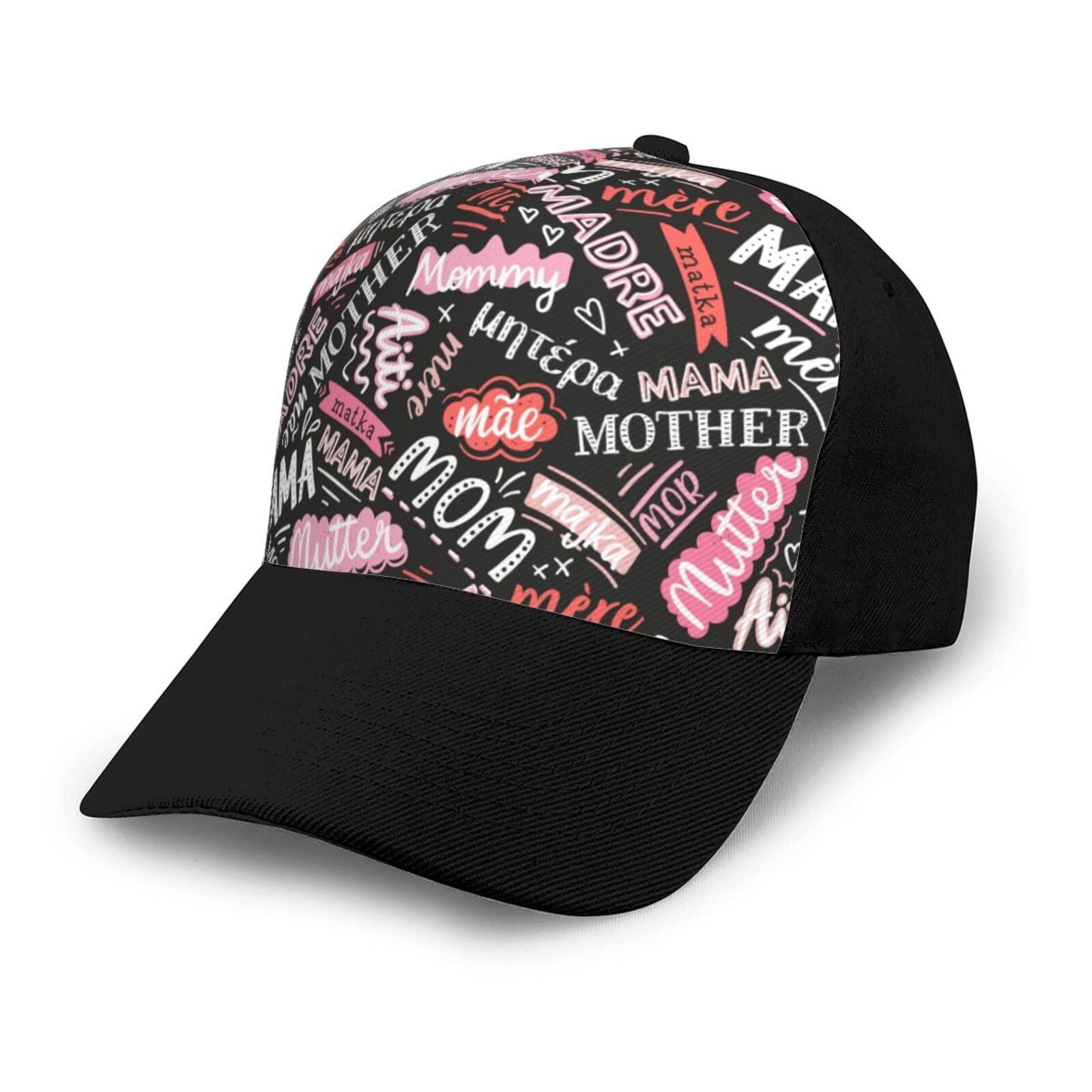 Xecao Various Languages Mother print unisex vintage washed baseball cap ...