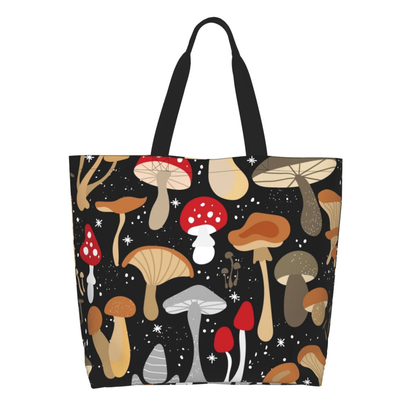 Xecao Various Mushrooms for Tote Bag for Women, Tote Shoulder Bag with ...