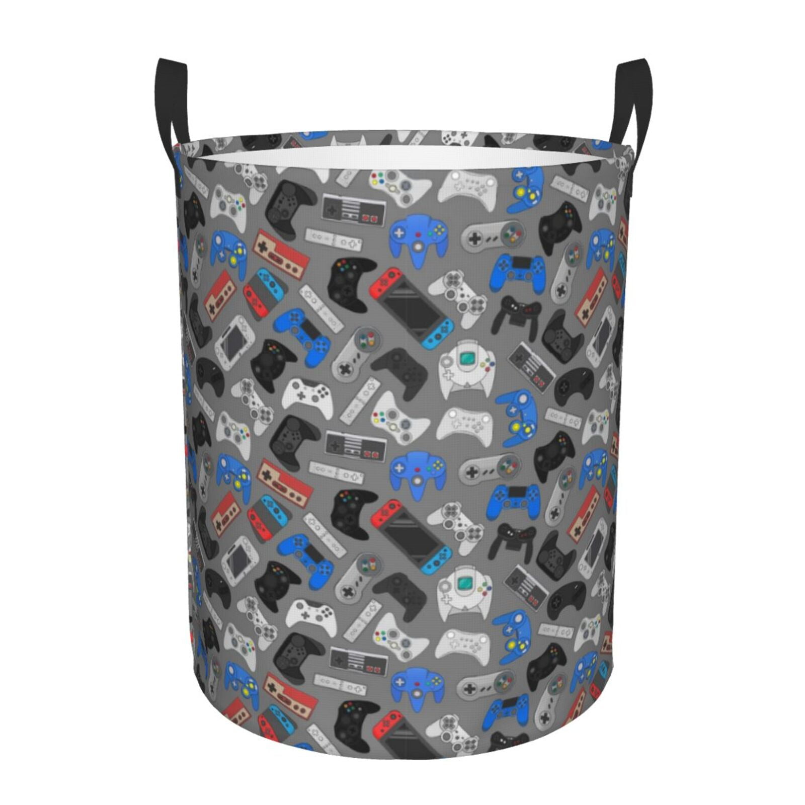 Xecao Video Game Print Laundry Hamper Basket,designed for Blanket ...