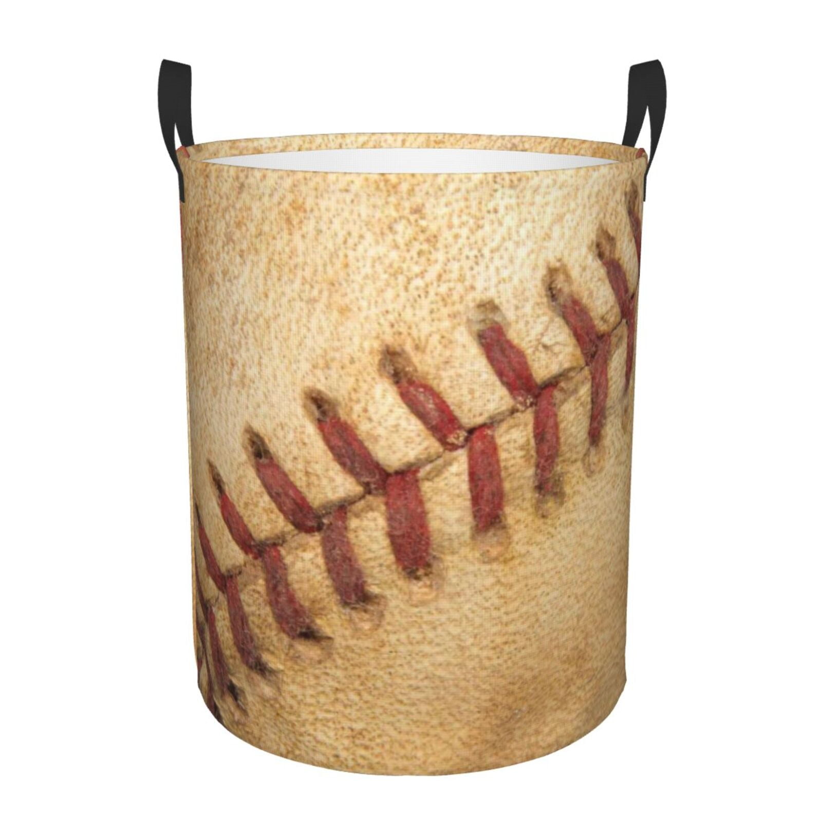 Xecao Vintage Baseball Print Laundry Hamper Basket,designed for Blanket ...