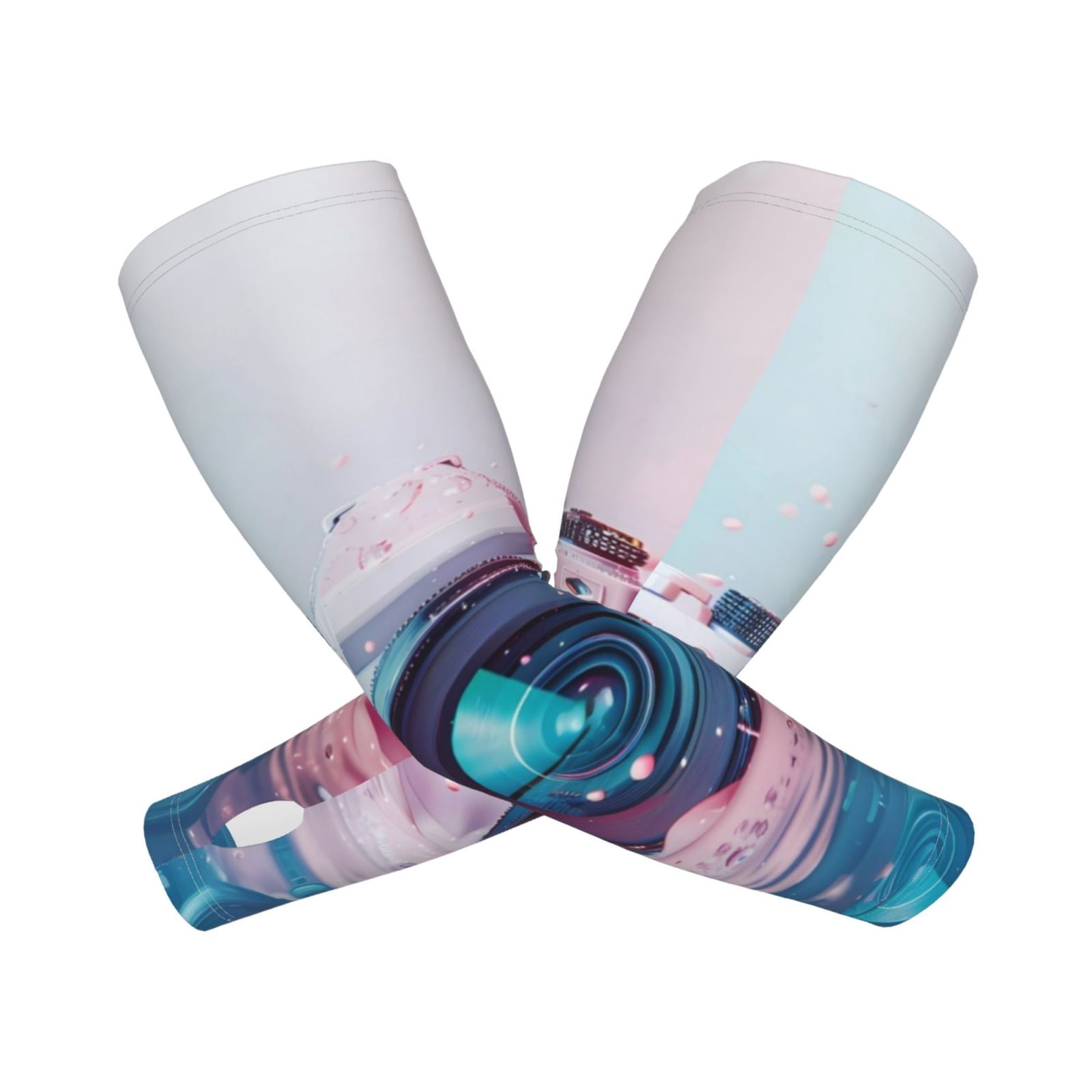 Xecao Vintage Camera Splash Art Print Cooling Arm Sleeves, UPF 50 UV ...