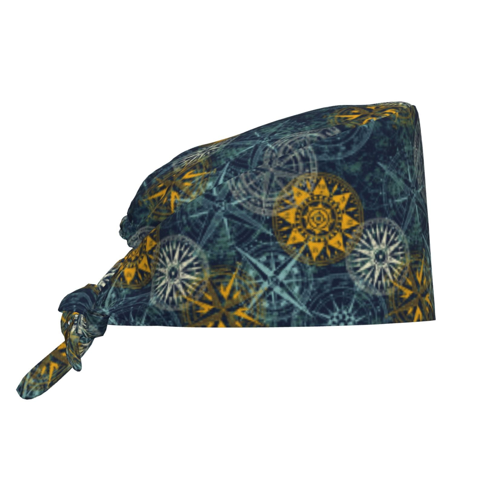 Xecao Vintage Compass Print Men Women Adjustable Working Cap with ...