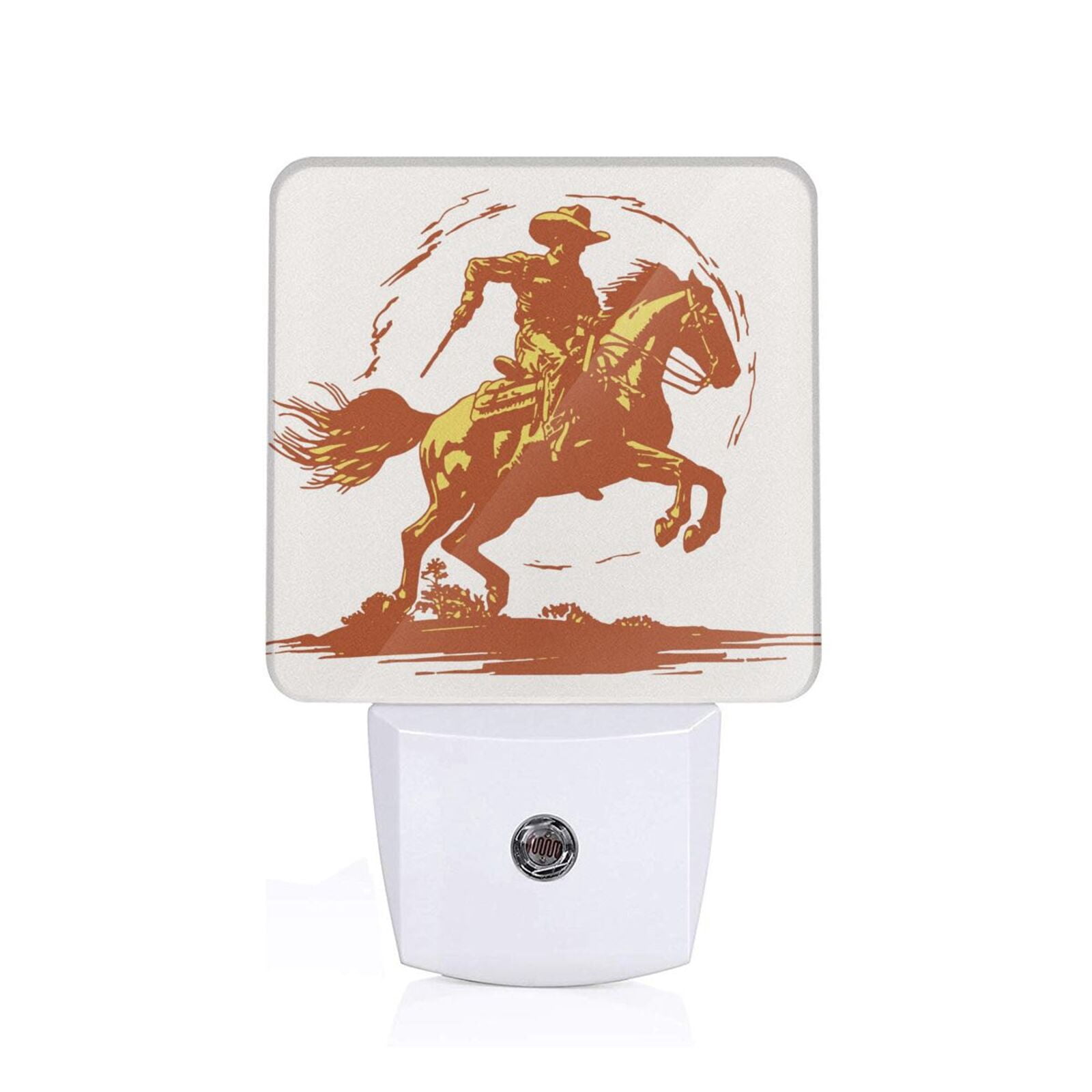 Xecao Vintage Cowboy On A Bronco Horse for Night Light - a Wall-mounted ...