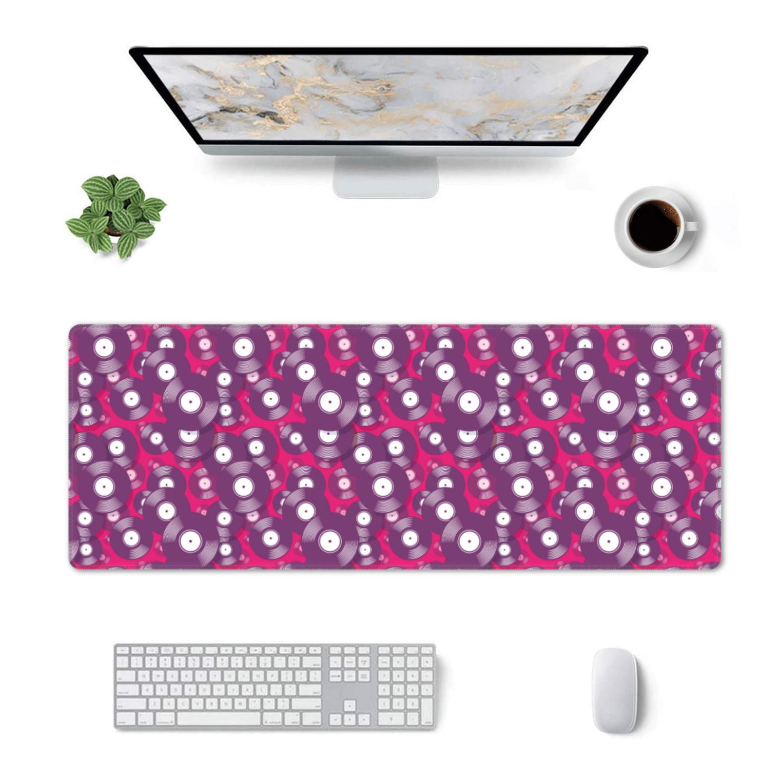 Xecao Vintage Vinyl Record for Mouse Pad - Waterproof Extended Contour ...