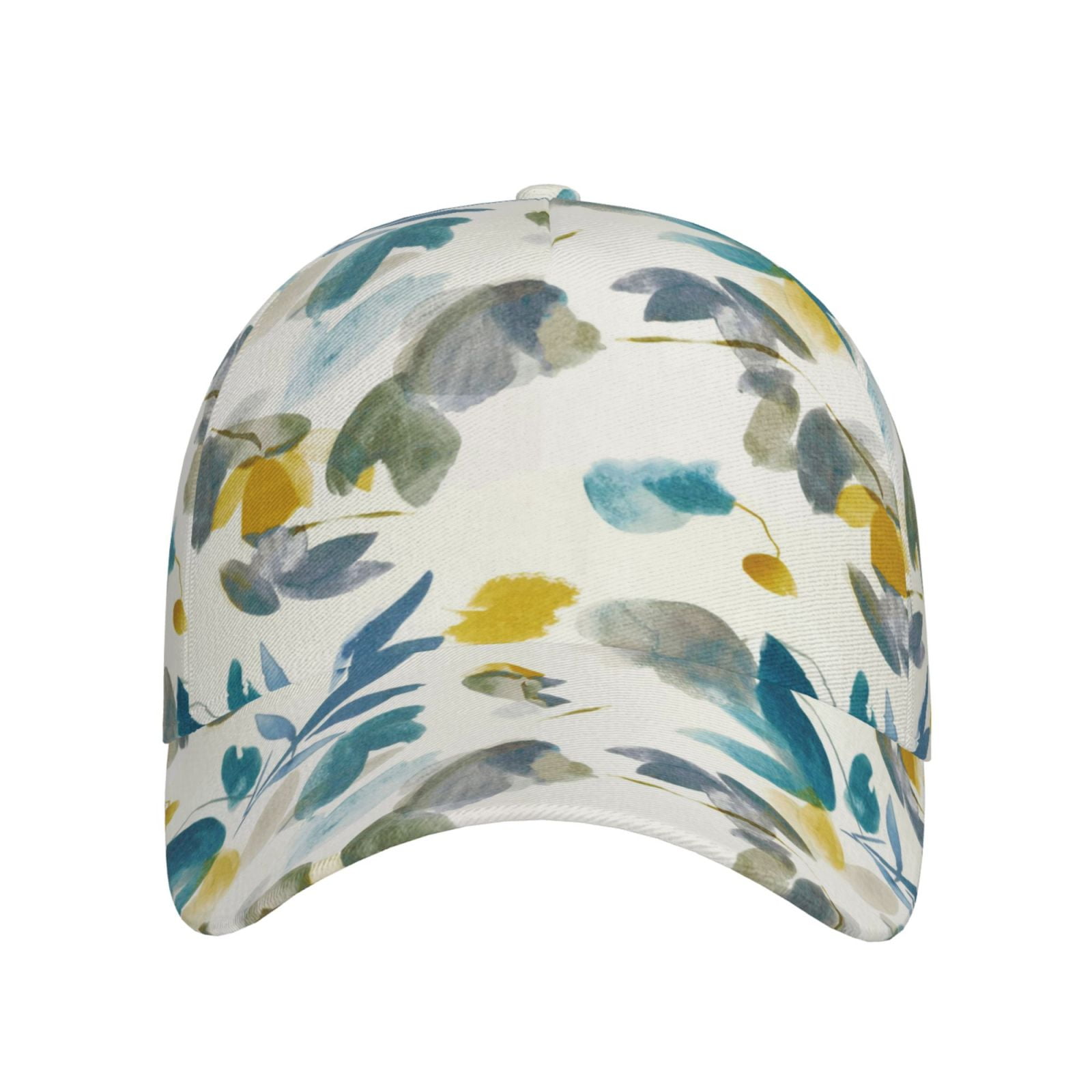 Xecao Watercolor Leaves for Baseball Cap: Unisex, crafted from classic ...