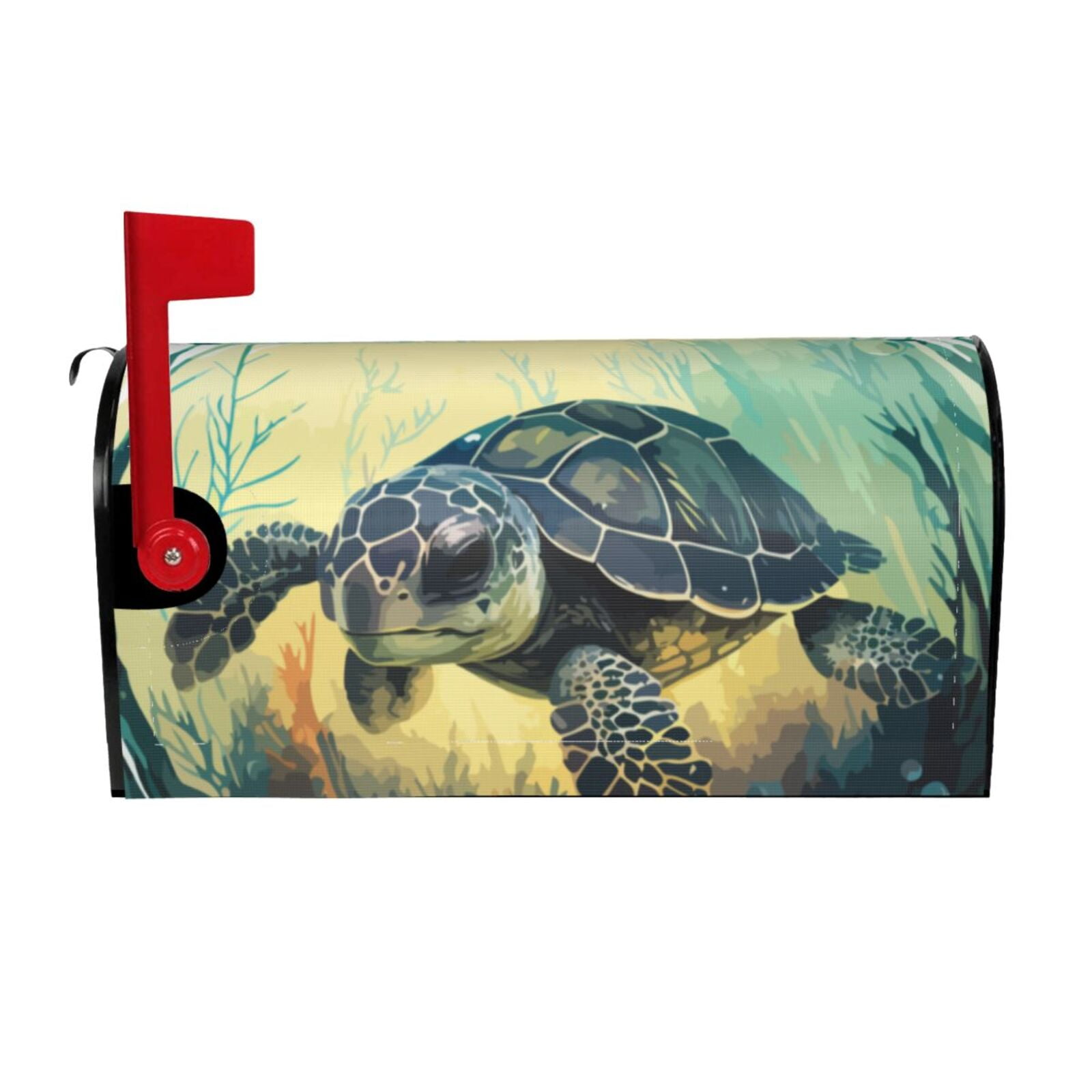 Xecao Watercolor Turtle3 for Mailbox Cover with Magnetic Strips ...