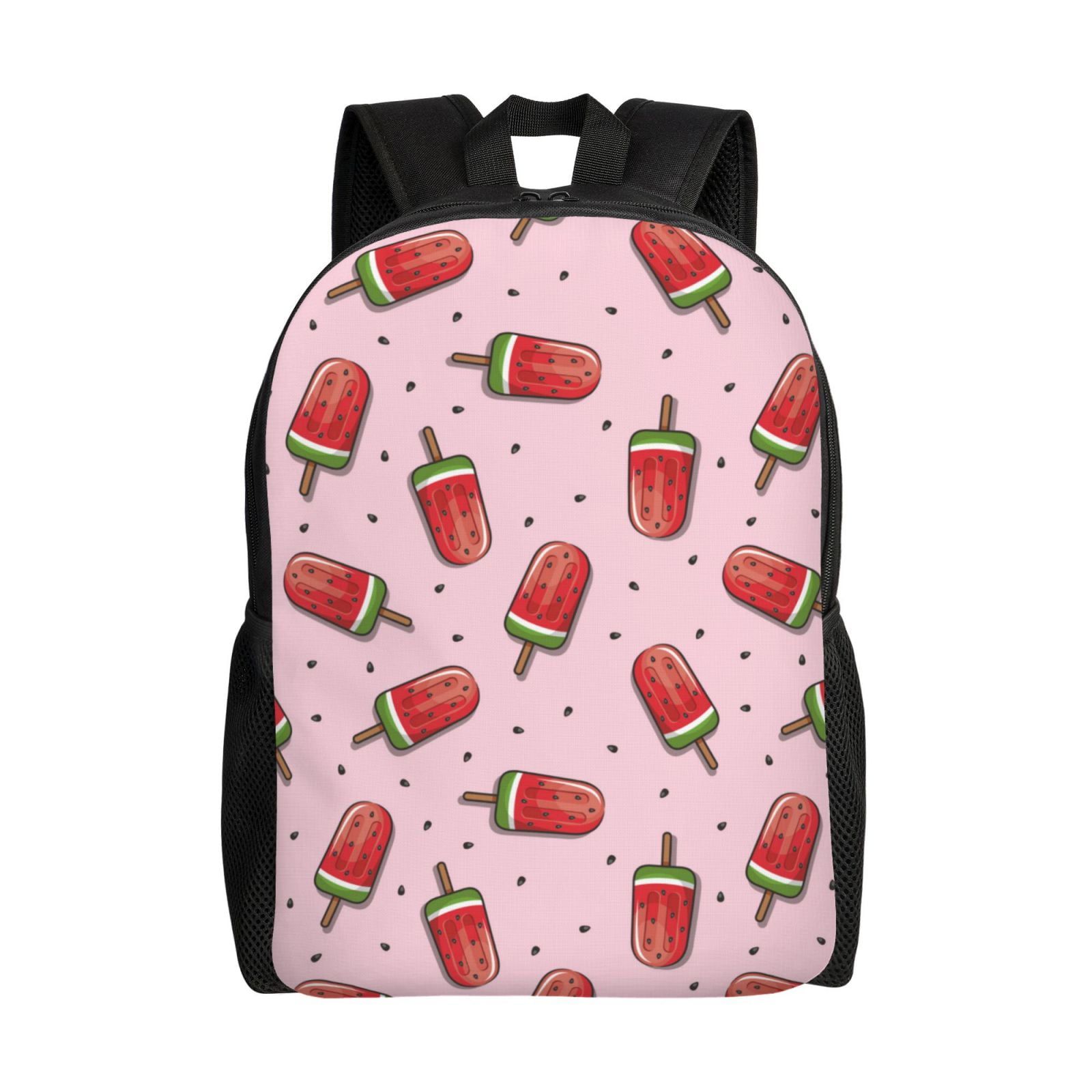 Xecao Watermelon Ice Cream Print School Backpack with Laptop ...