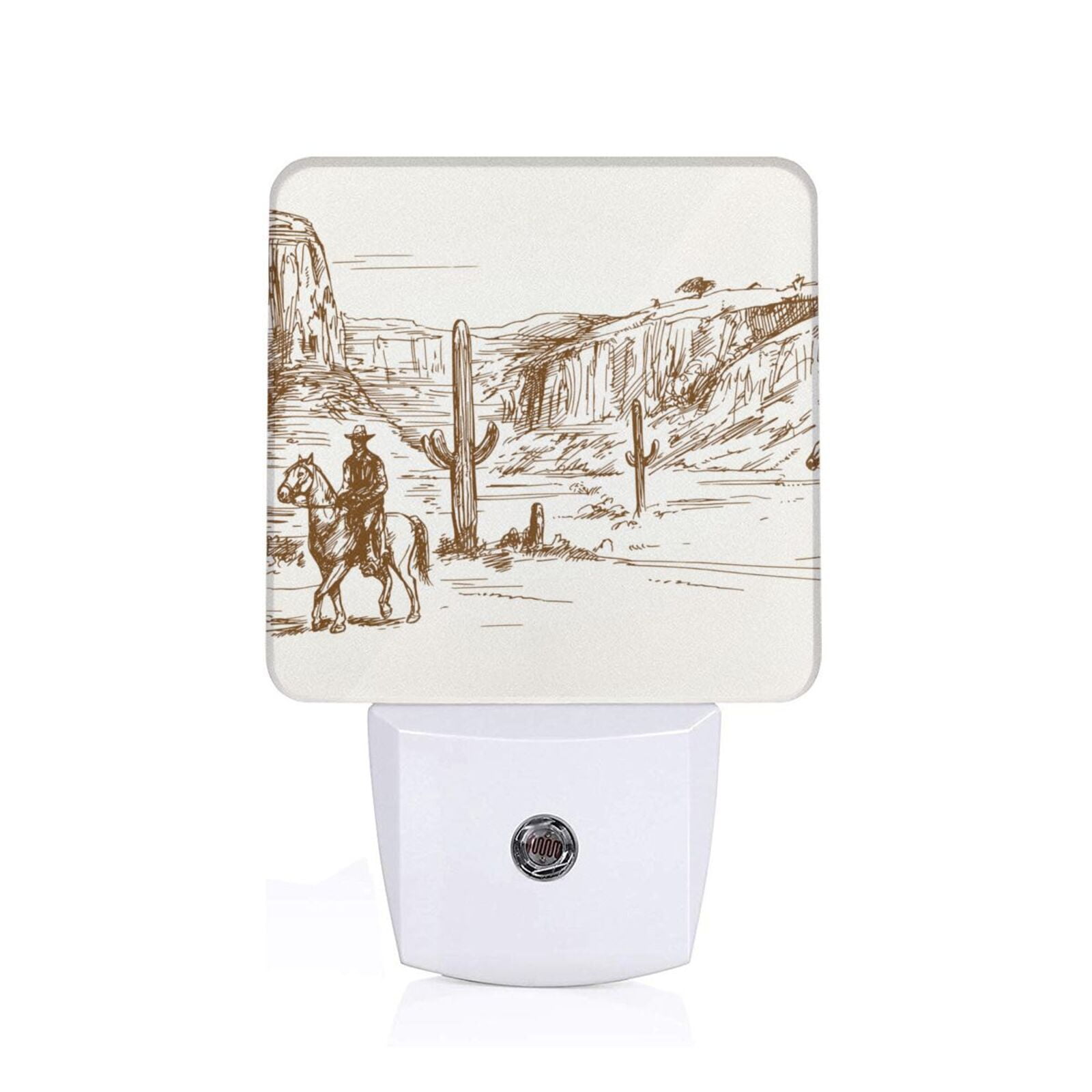 Xecao Western Desert Cowboys for Night Light - a Wall-mounted LED ...