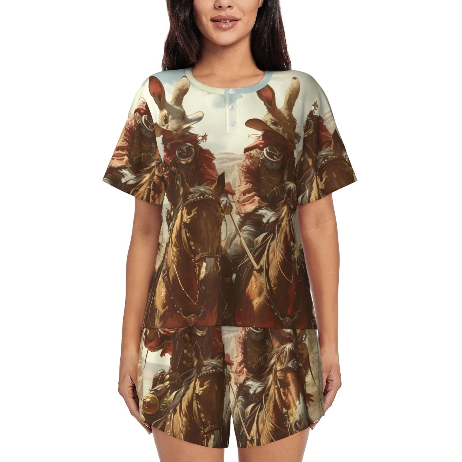 Xecao Western Rabbit Cowboy print Swimsuit for women, Summer-ready ...