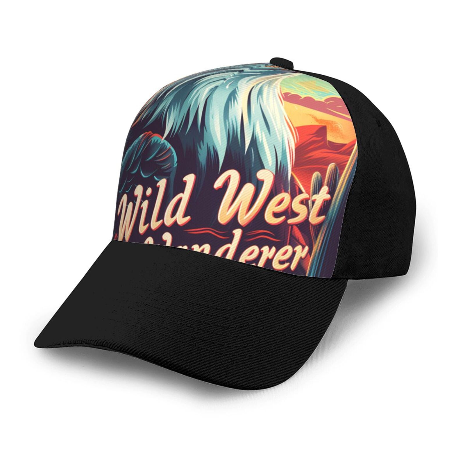 Xecao Western Style Bald Eagle print unisex vintage washed baseball cap ...