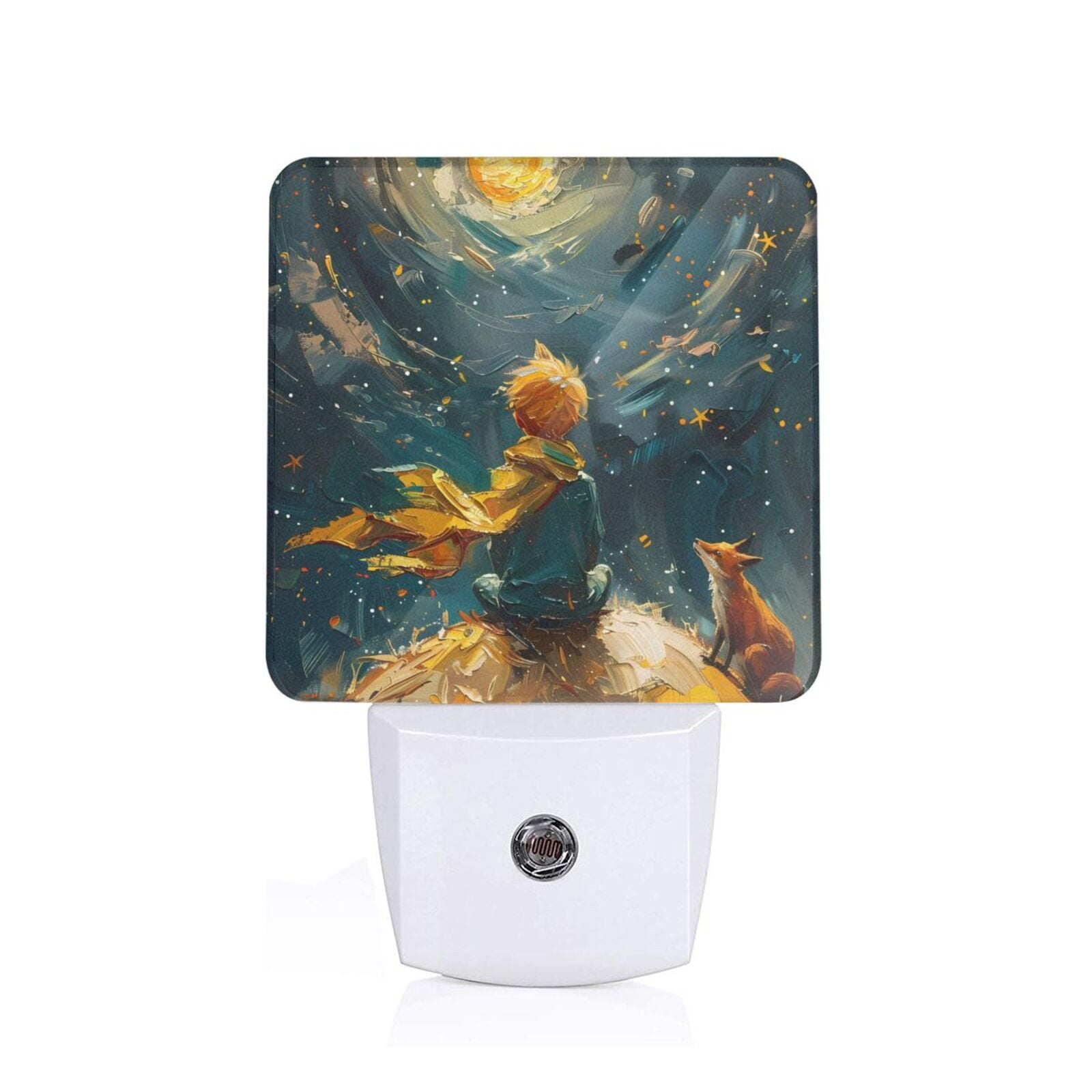 Xecao Whimsical Starry Night Scene for Night Light - a Wall-mounted LED ...