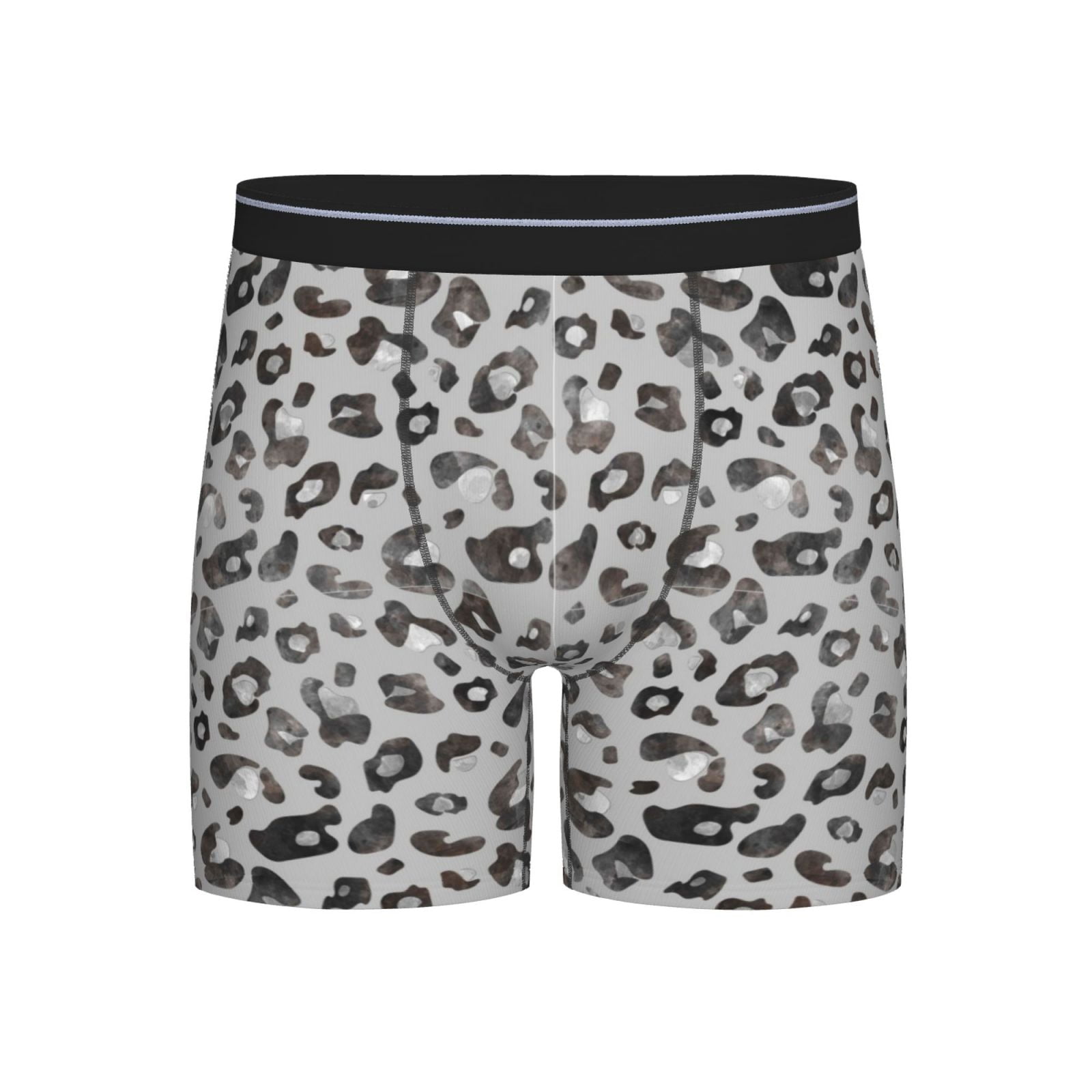Xecao Wild Animal Leopard Print Print Boxer Briefs for Men's Stretch ...