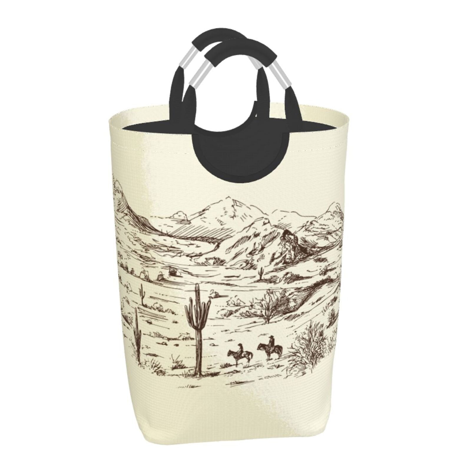 Xecao Wild West Desert With Cowboys for Laundry Basket,Collapsible ...