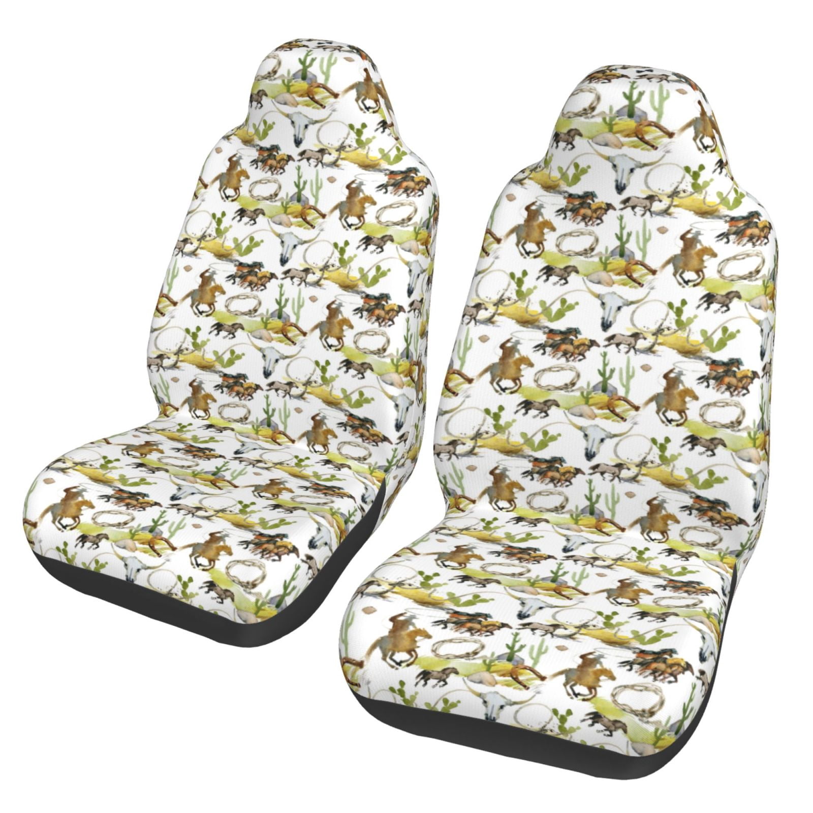 Xecao Wild West Western Print Car Seat Cover in That Fits Most Cars ...