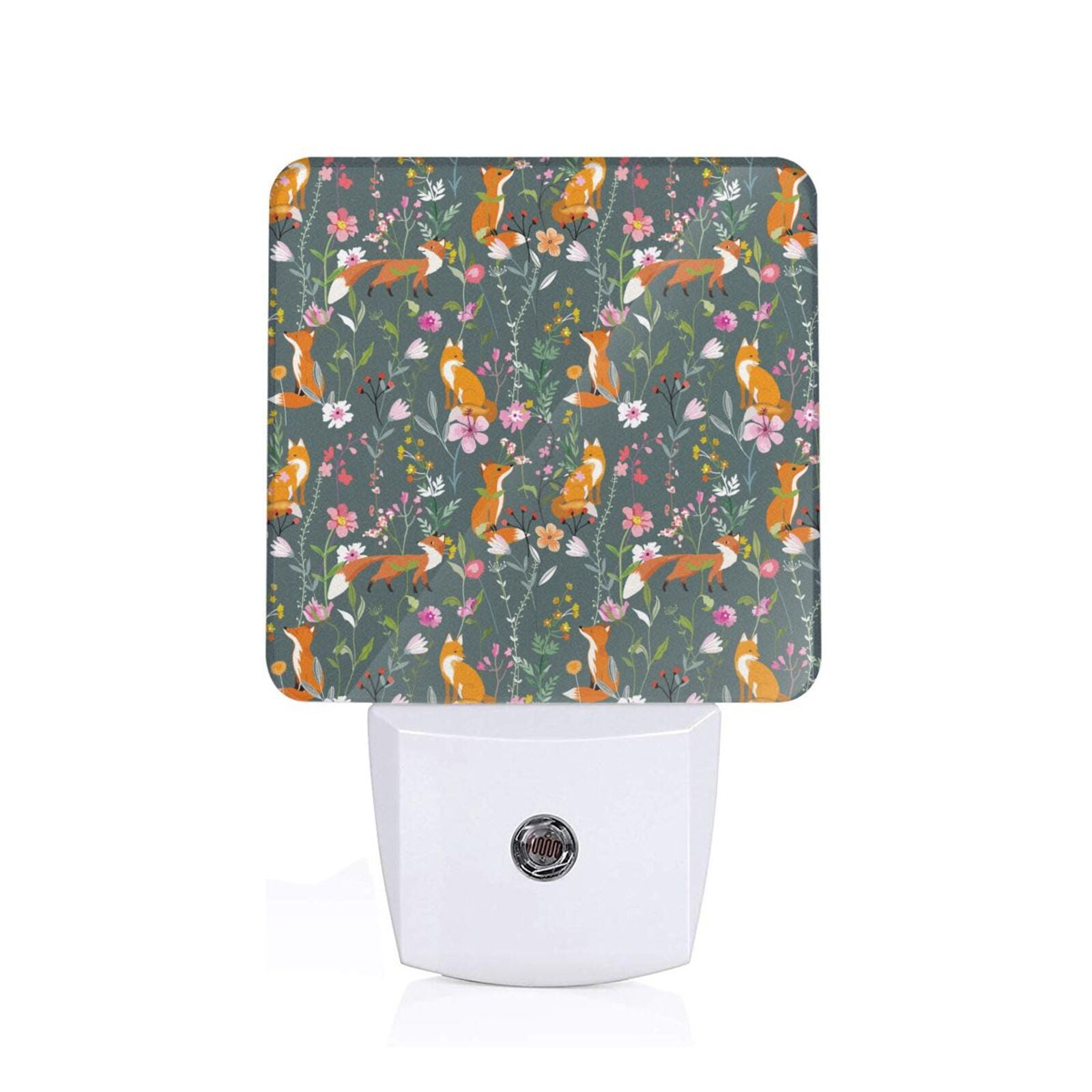 Xecao Wolf Fox In Flower Forest for Night Light - a Wall-mounted LED ...