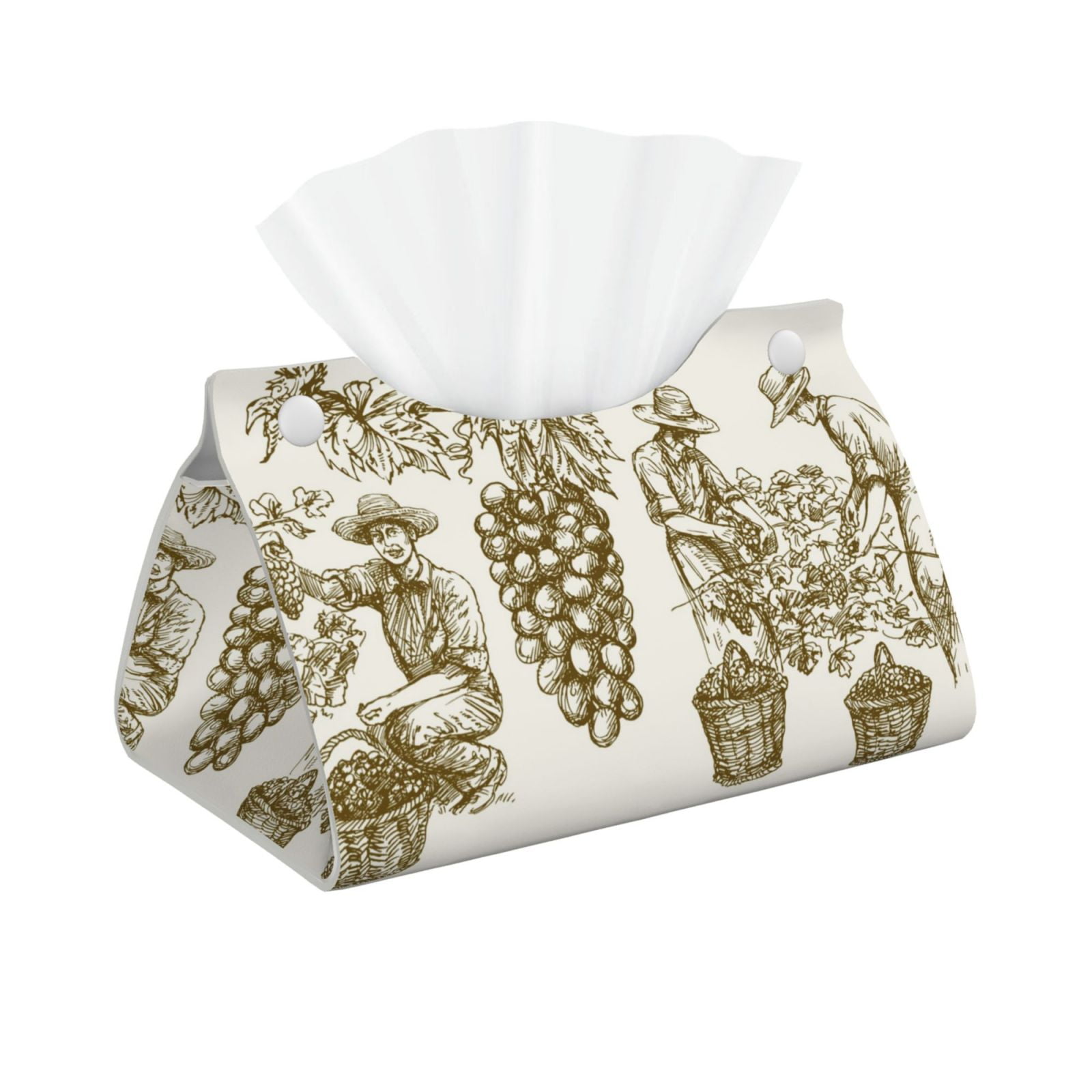 Xecao Workers Cutting Grapes From Vineyard Print Tissue Box Cover ...