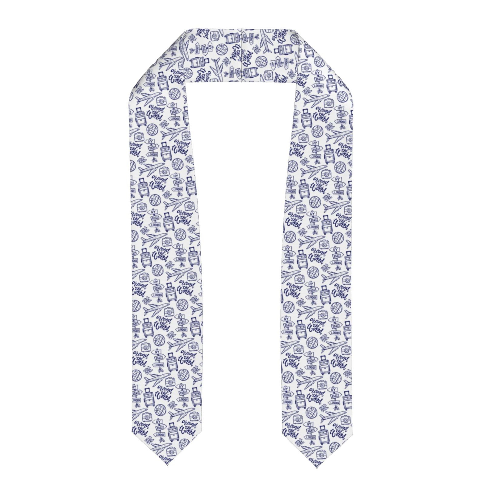 Xecao World Travel2 Print Graduation Shawl Stole Honor Stole Adult 72 ...