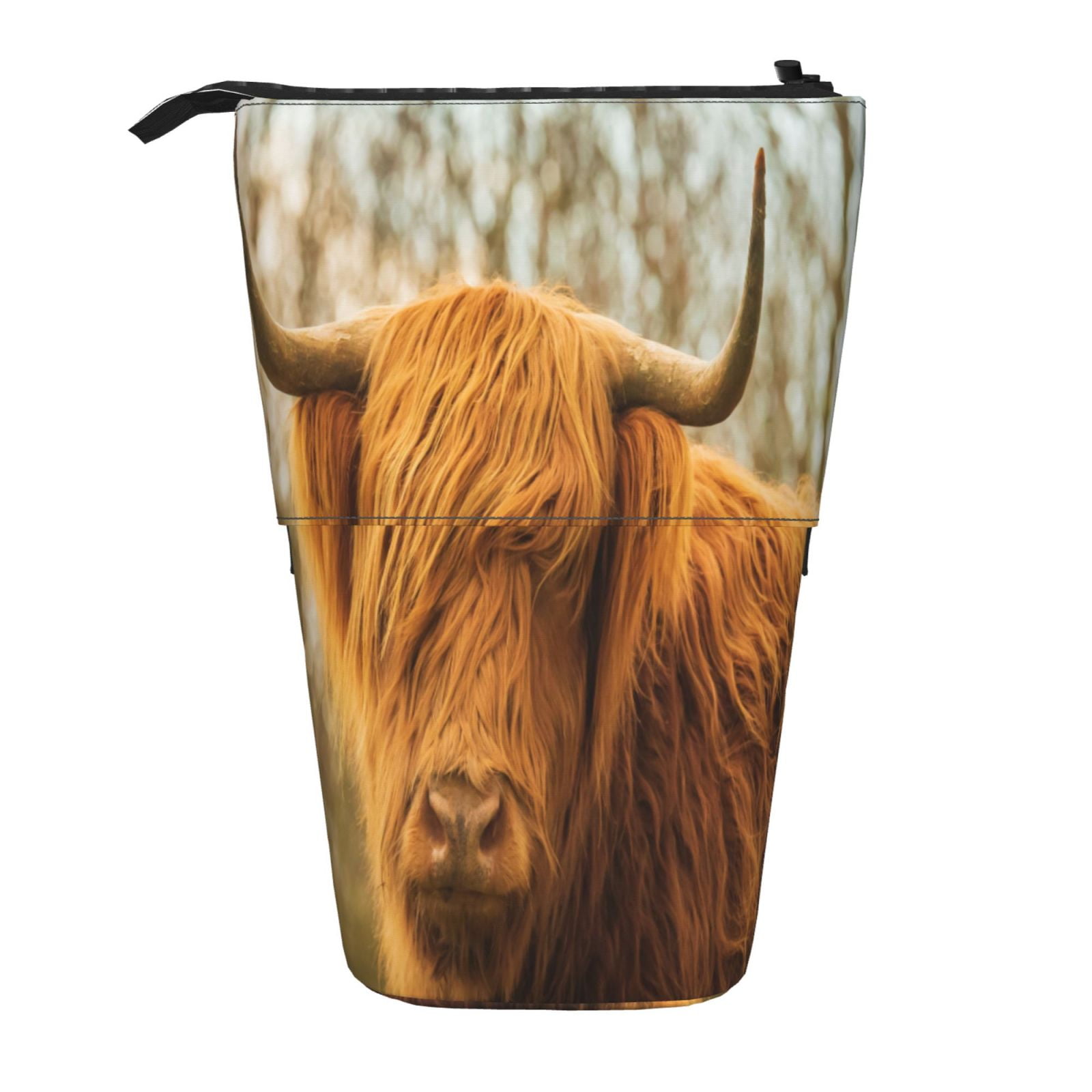 Xecao Yak Print Telescopic Pencil Bag Pen Holder Pop Up Stationery Case ...