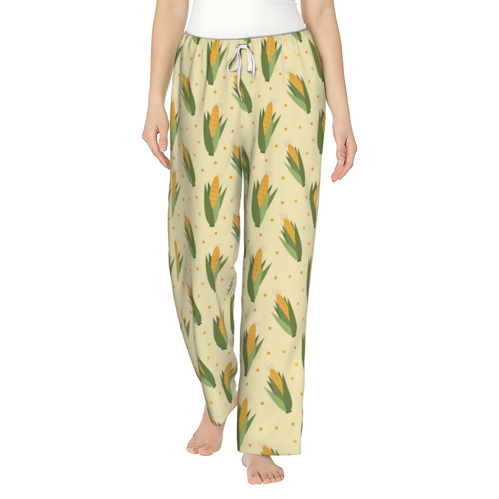Xecao Yellow Corn Women's Straight Lounge Pajama Pants: The Epitome of ...