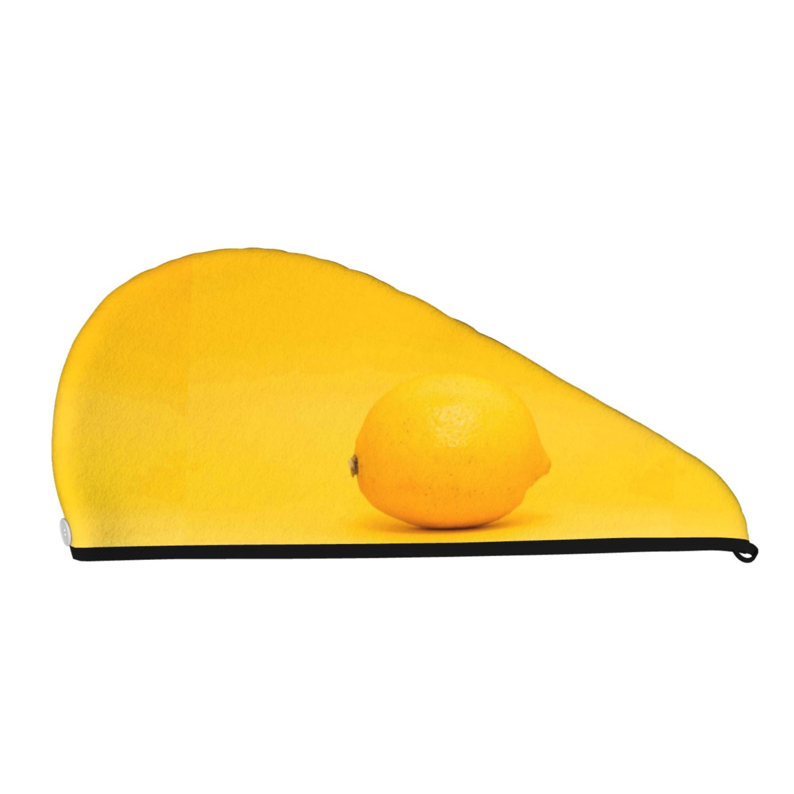 Xecao Yellow Lemon Print Hair Towel, Hair Turbans for Wet Hair, Drying ...