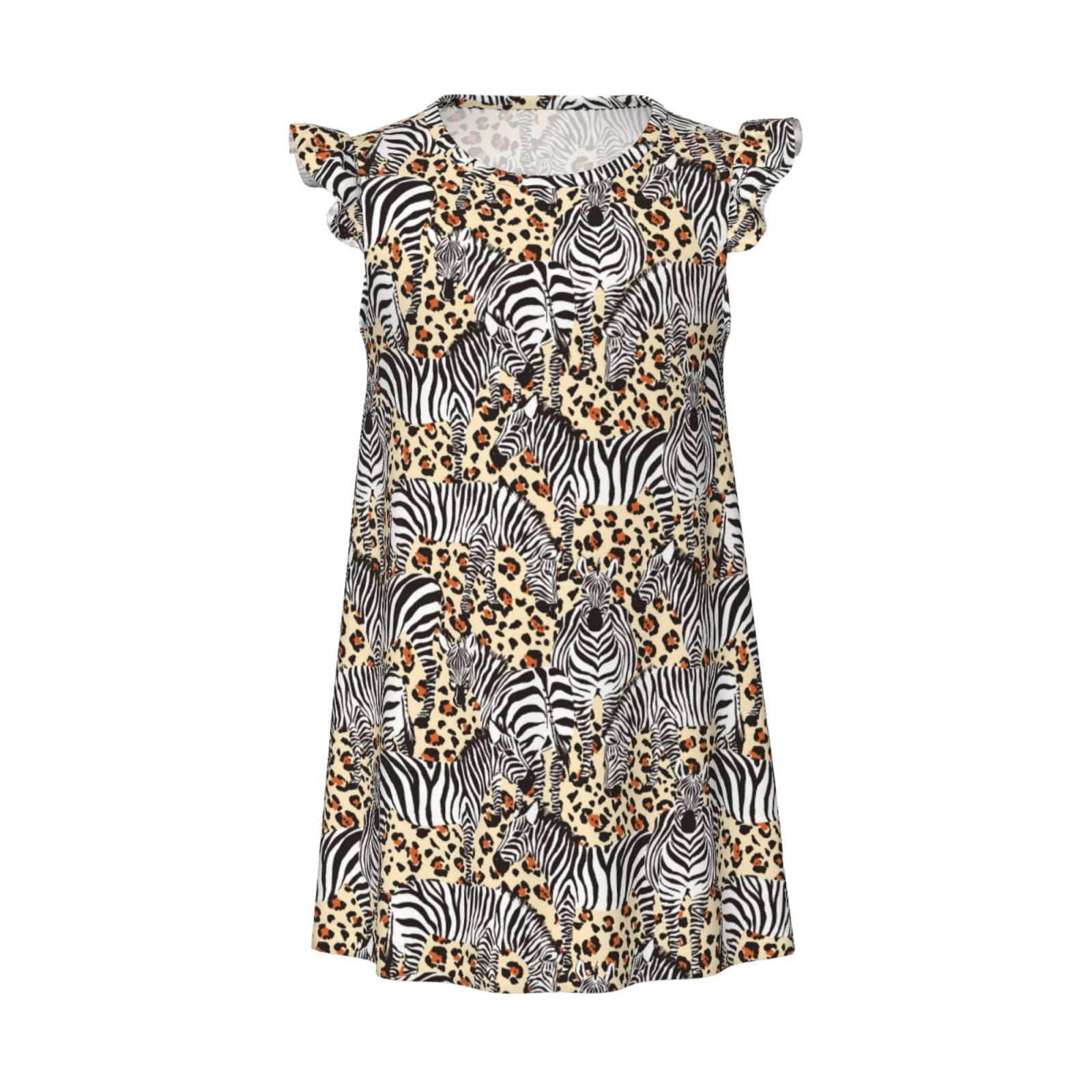 Xecao Zebra Nightgowns for Girls: Elegant Princess Pajama Dresses for ...