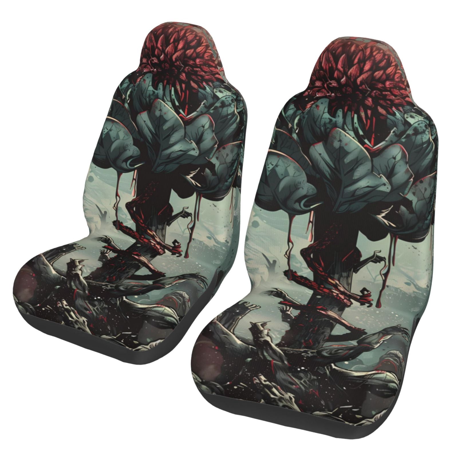 Xecao Zombie Flower Apocalypse Print Car Seat Cover in That Fits Most ...