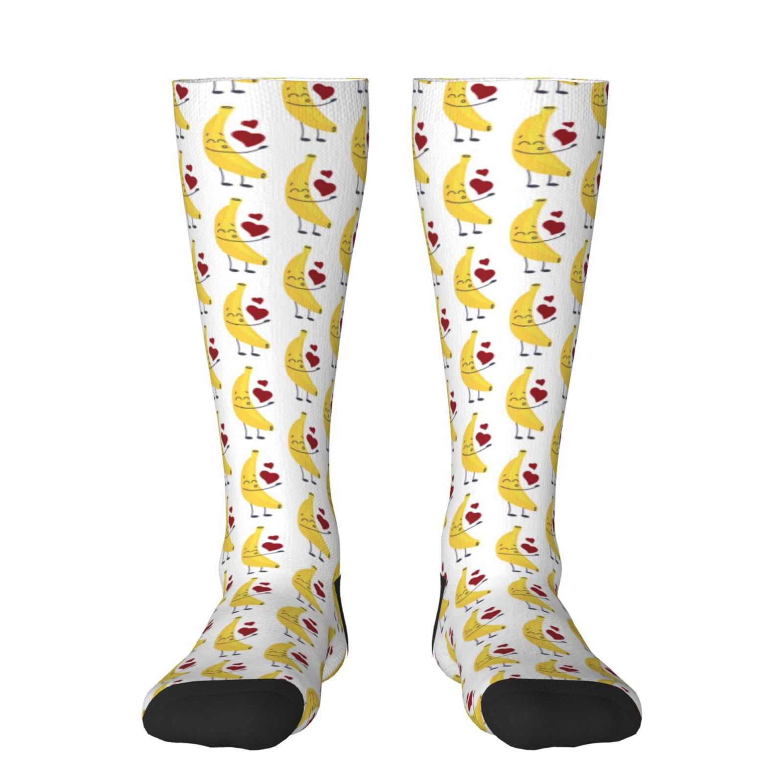 Xecao a banana blowing air kisses Print Compression Socks for Both Men ...