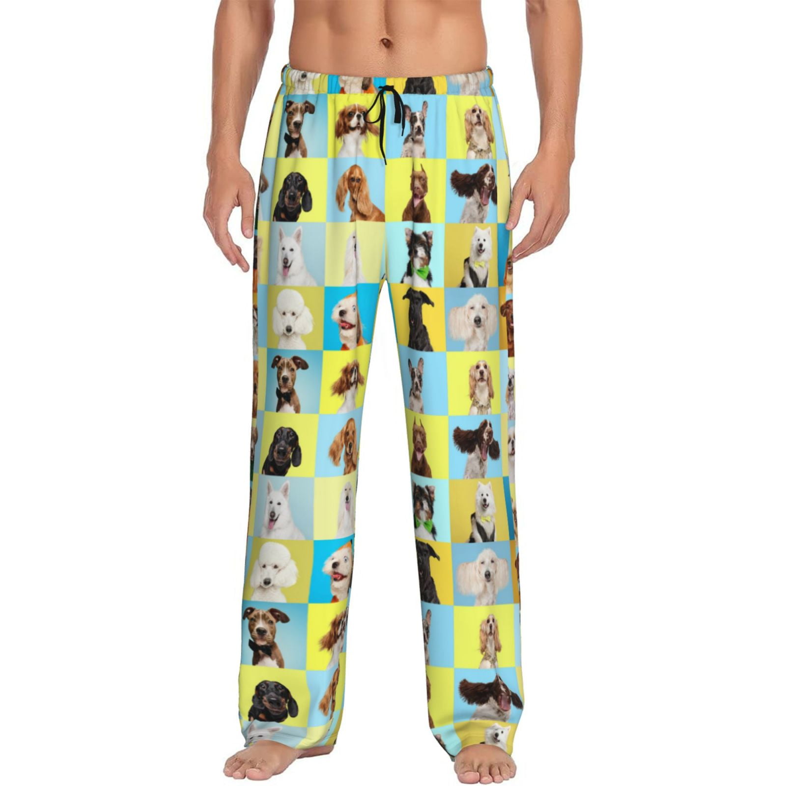 Xecao arious dog breeds Men's Straight Lounge Pajama Pants - The Ultimate in Comfortable ...