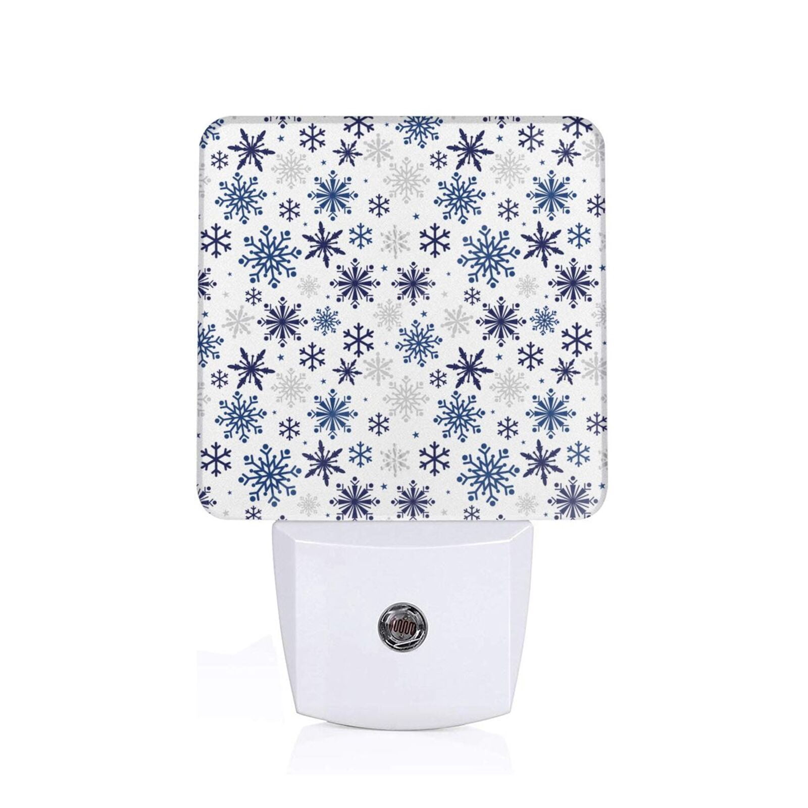 Xecao blue Snowflake Prints for Night Light - a Wall-mounted LED ...