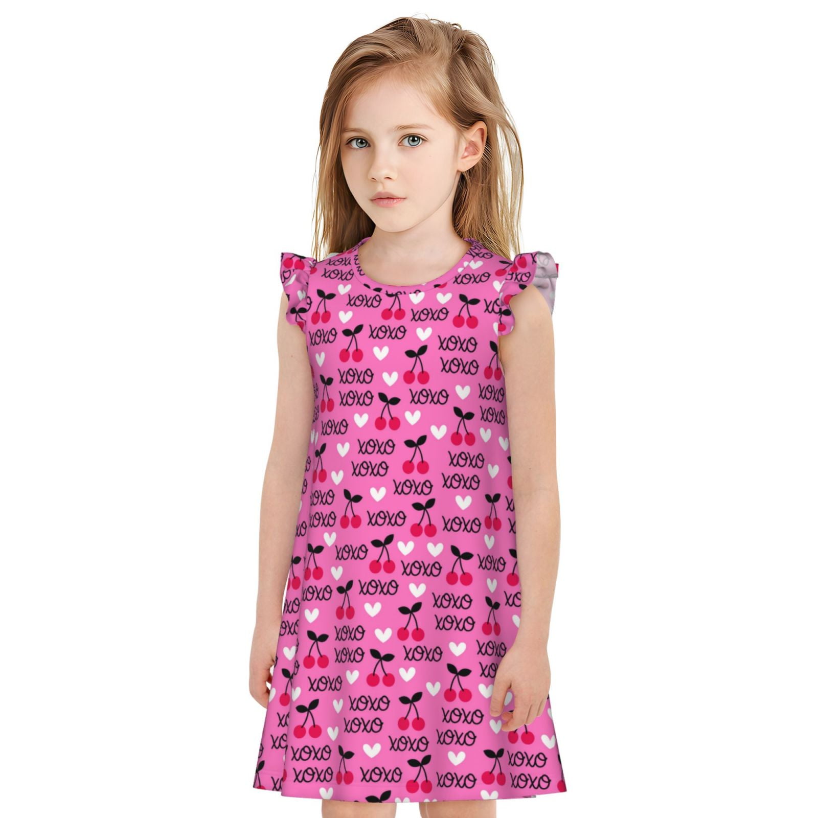 Xecao cherry Nightgowns for Girls: Elegant Princess Pajama Dresses for ...