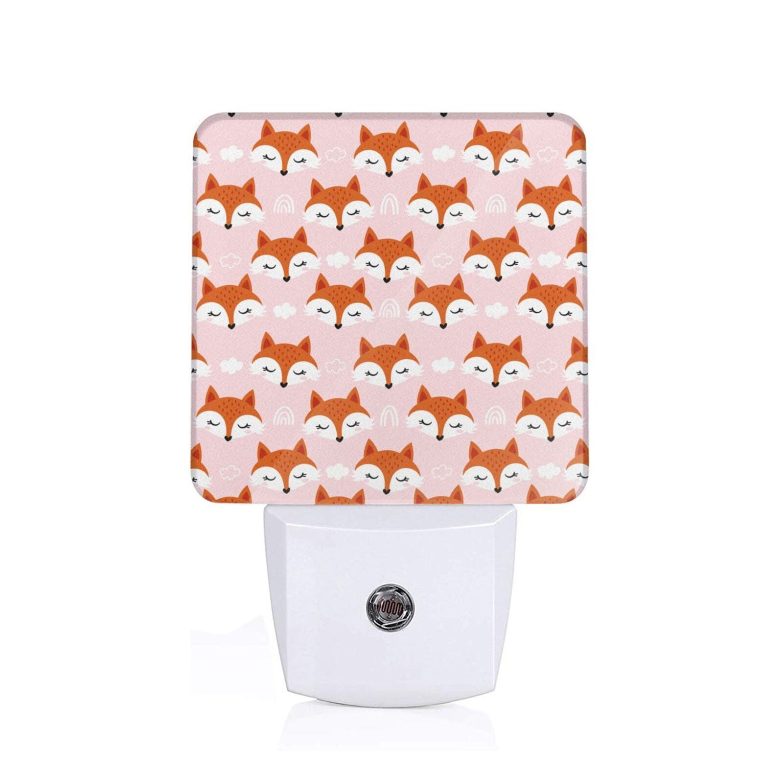 Xecao cute fox pink for Night Light - a Wall-mounted LED Fixture with A ...