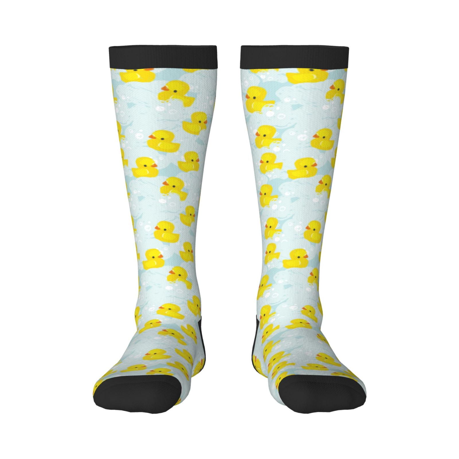 Xecao cute rubber duck Print Compression Socks for Both Men And Women ...