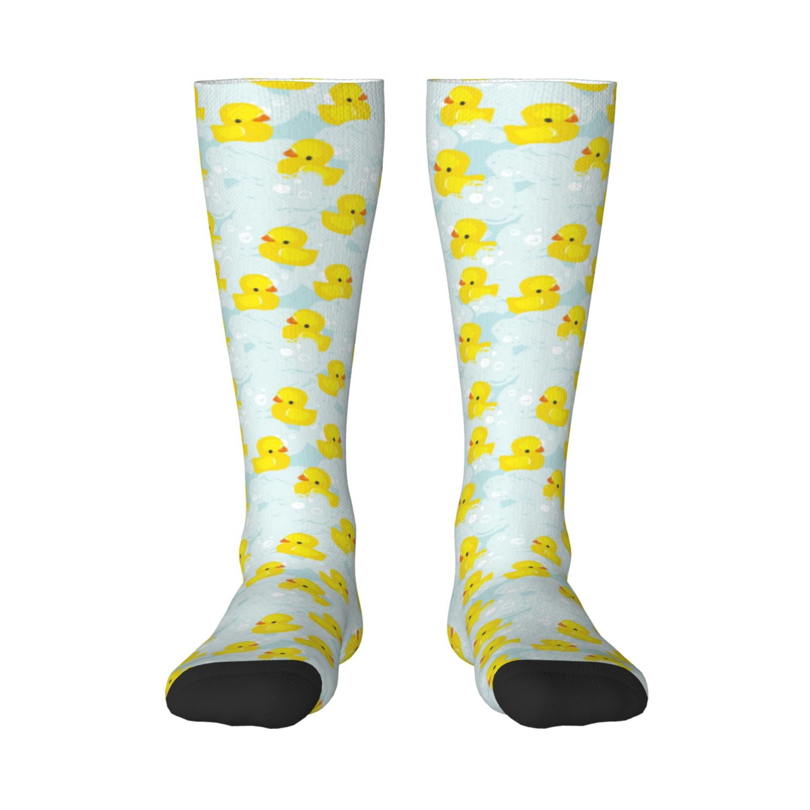 Xecao cute rubber duck Print Compression Socks for Both Men And Women ...