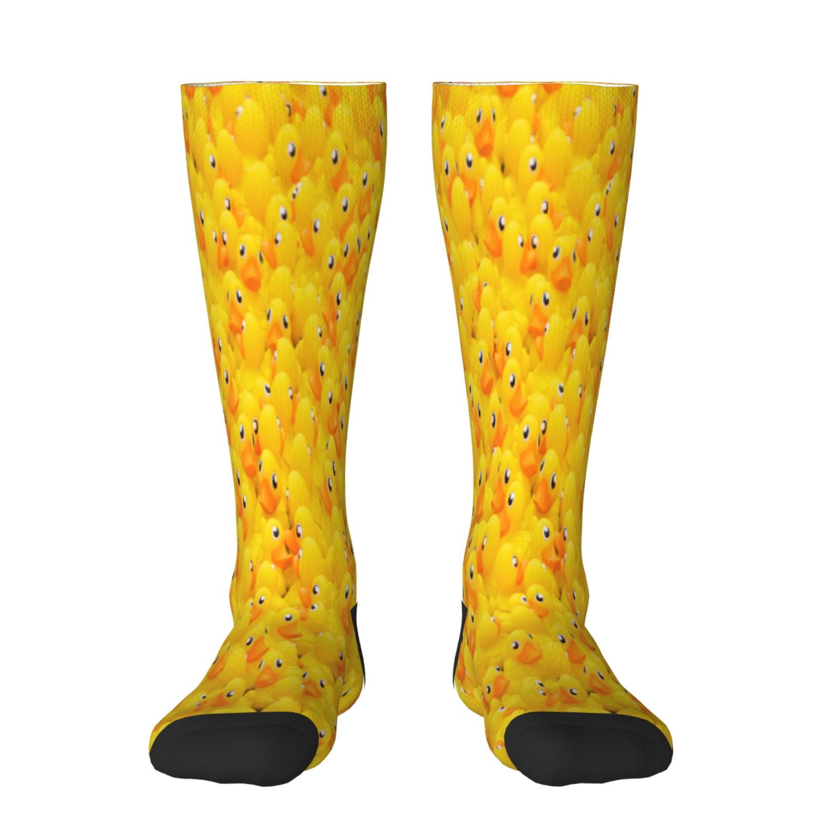 Xecao duck floating in the pool Print Compression Socks for Both Men ...
