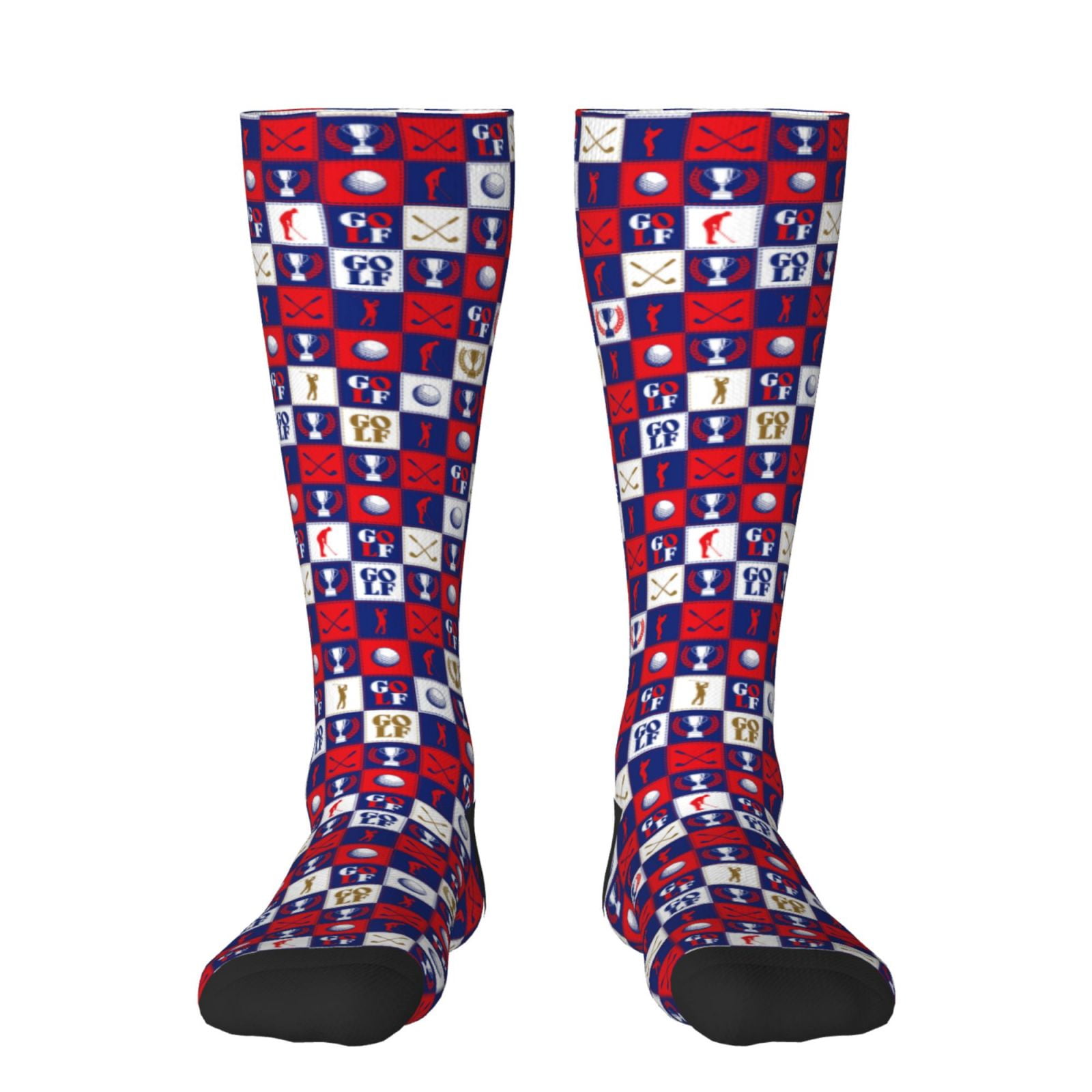 Xecao golf Print Compression Socks for Both Men And Women for Running ...