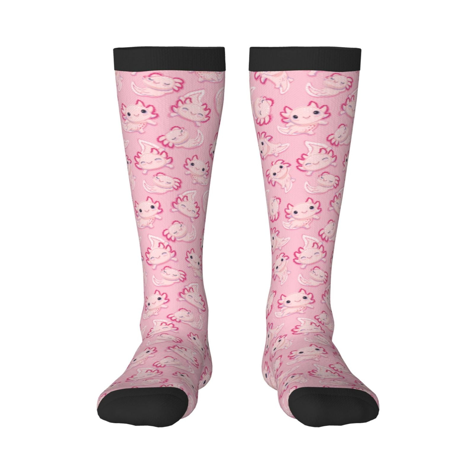 Xecao happy baby axolotls Print Compression Socks for Both Men And ...