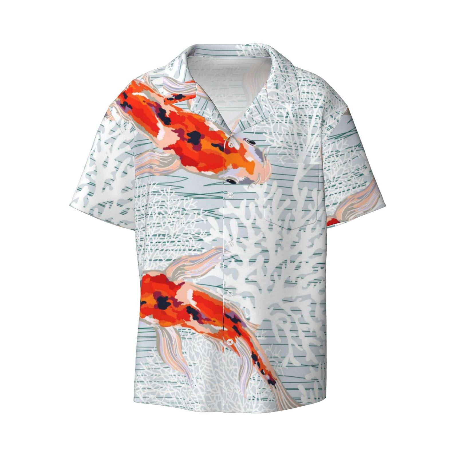 Xecao offers the Koi Fish Corals,Spring Summer for Men's Casual Short ...