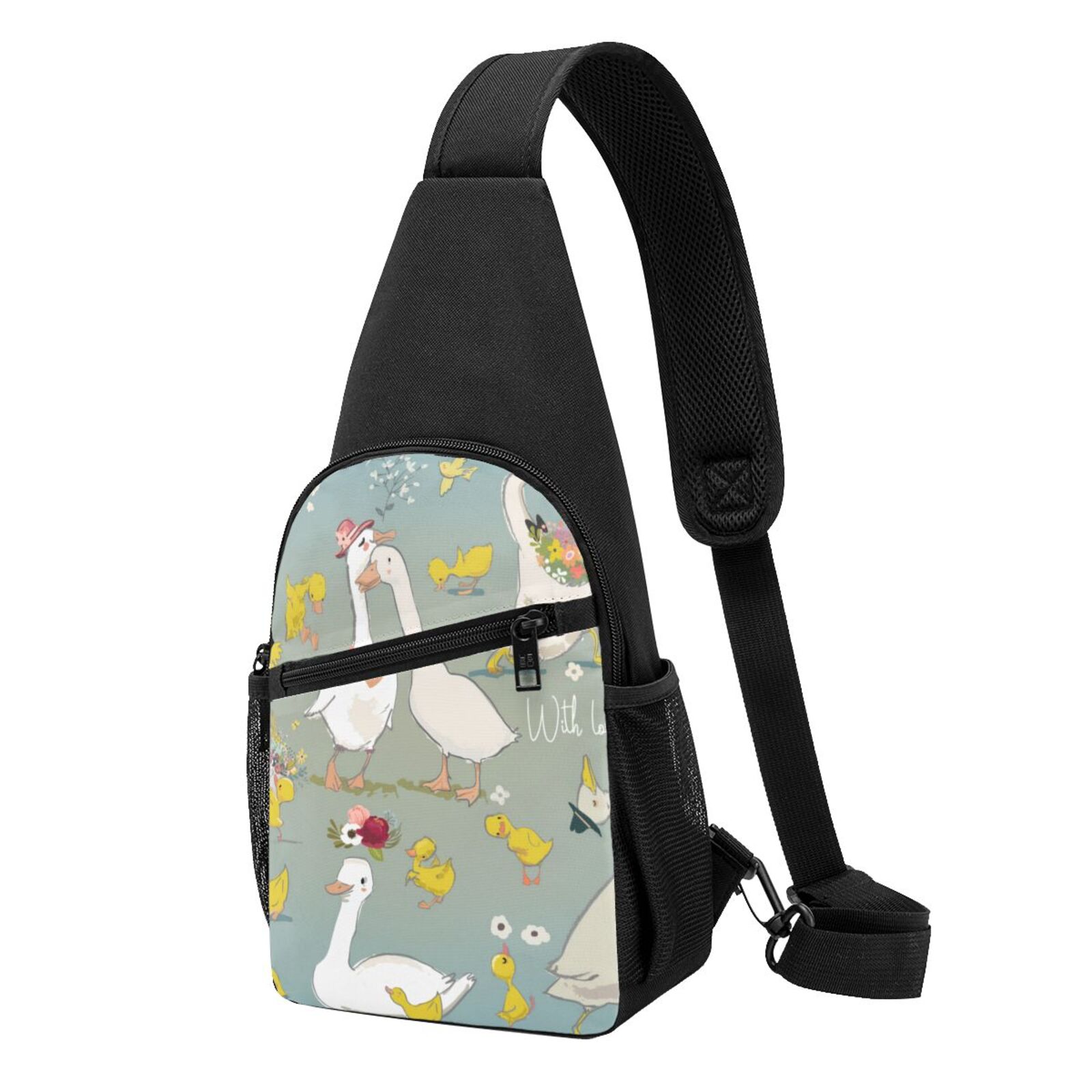 Xecao's Cute Farm Birds Print Sling Bag: A Versatile Chest, Shoulder ...