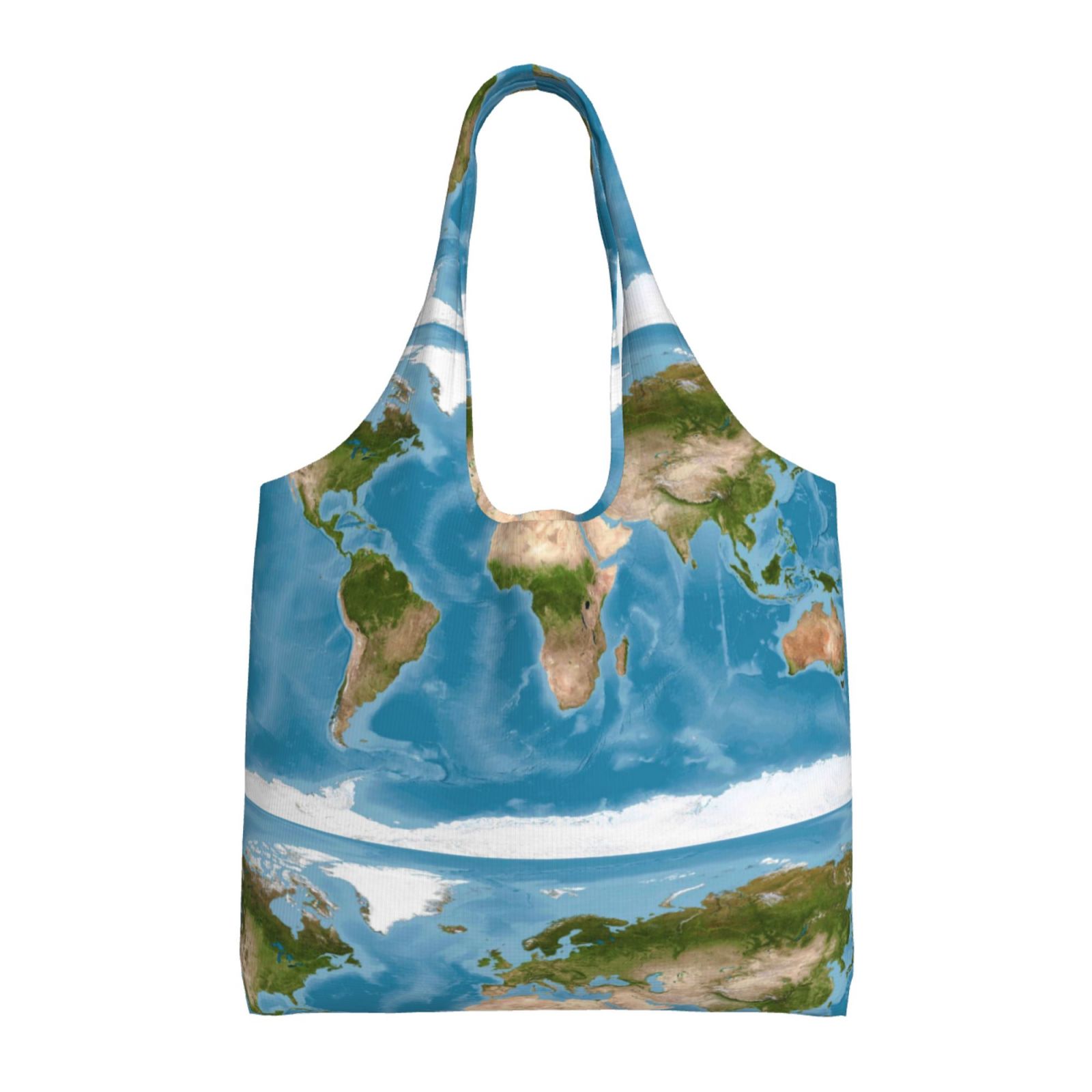 Xecao's Earth View World Map Canvas Tote Bag is a versatile choice for ...
