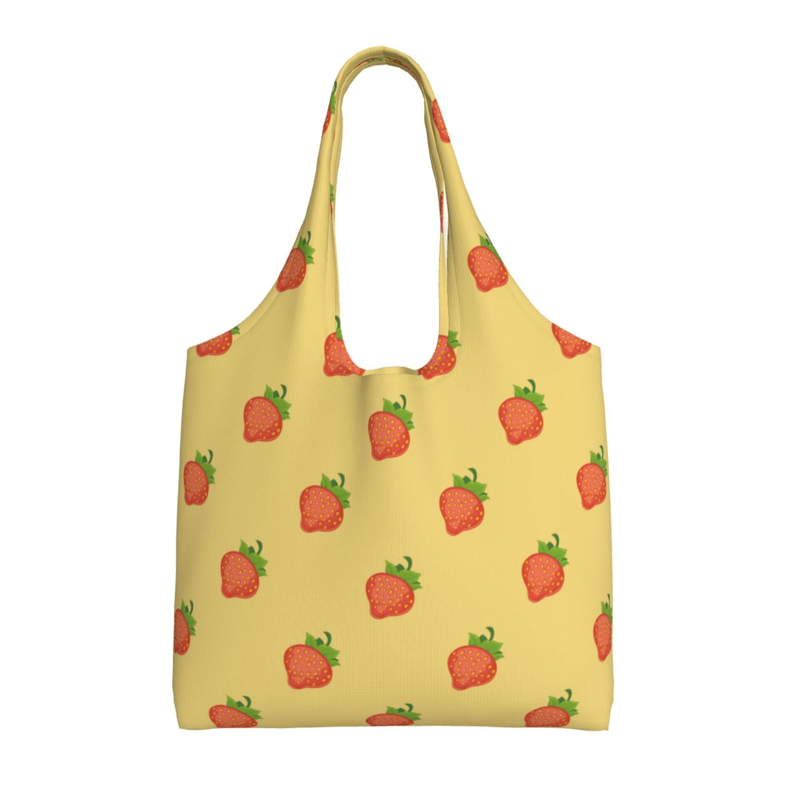 Xecao's Hand Drawn Strawberry Canvas Tote Bag is a versatile choice for ...