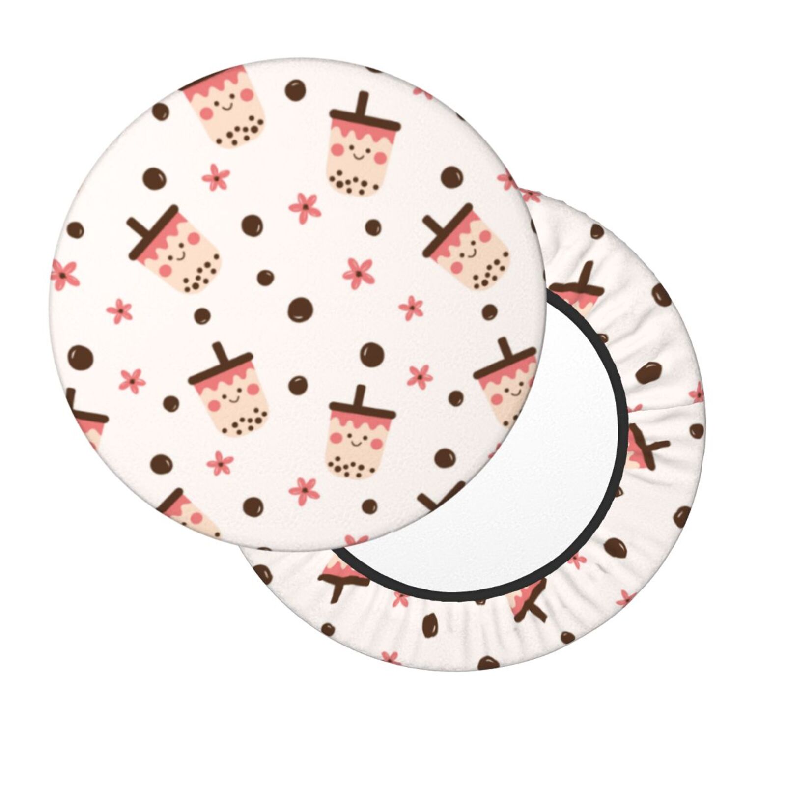 Xecao's Milk Tea Print Stool Covers offer stylish, washable protection ...